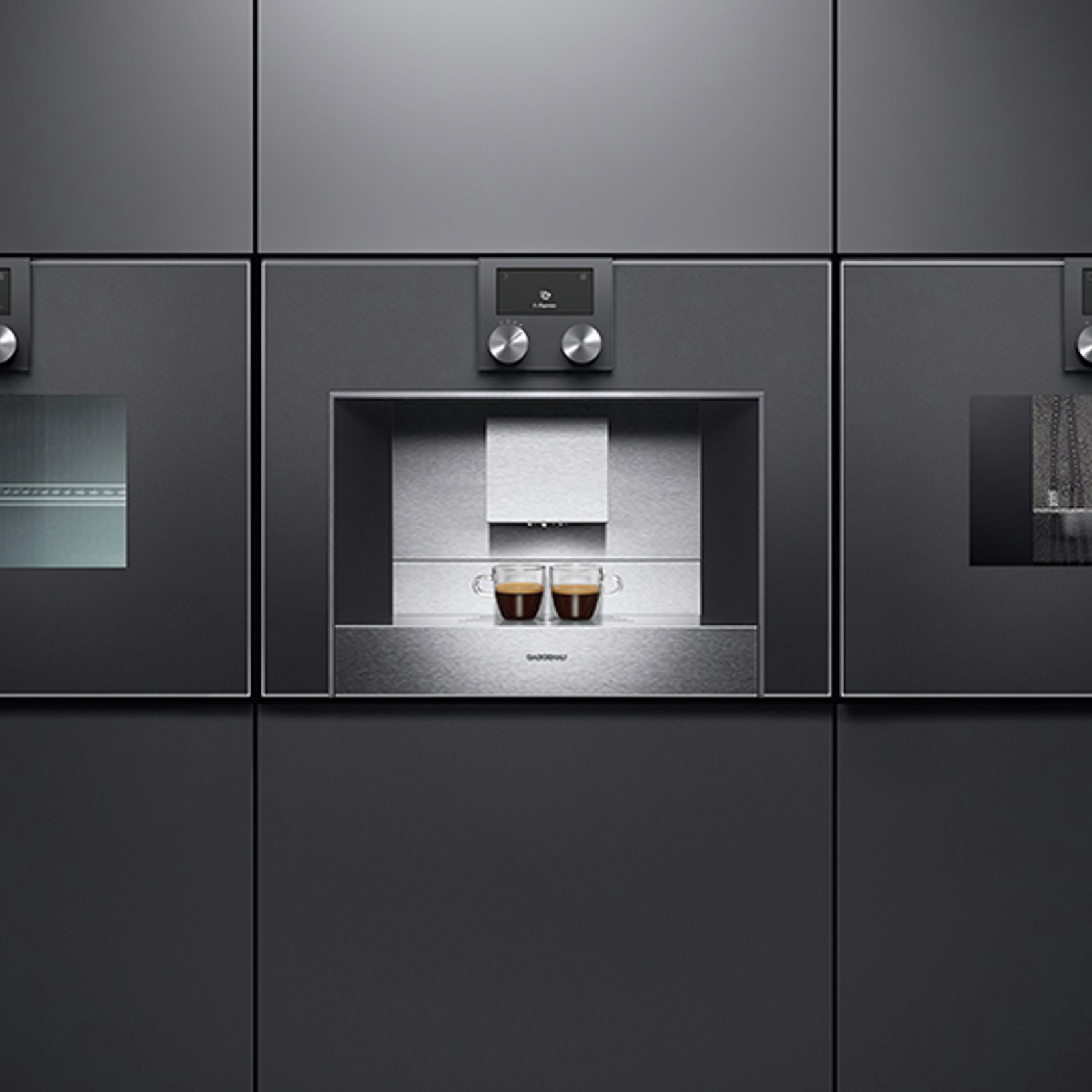 Gaggenau | Anthracite Combi-Microwave Oven 400 Series | ArchiPro NZ