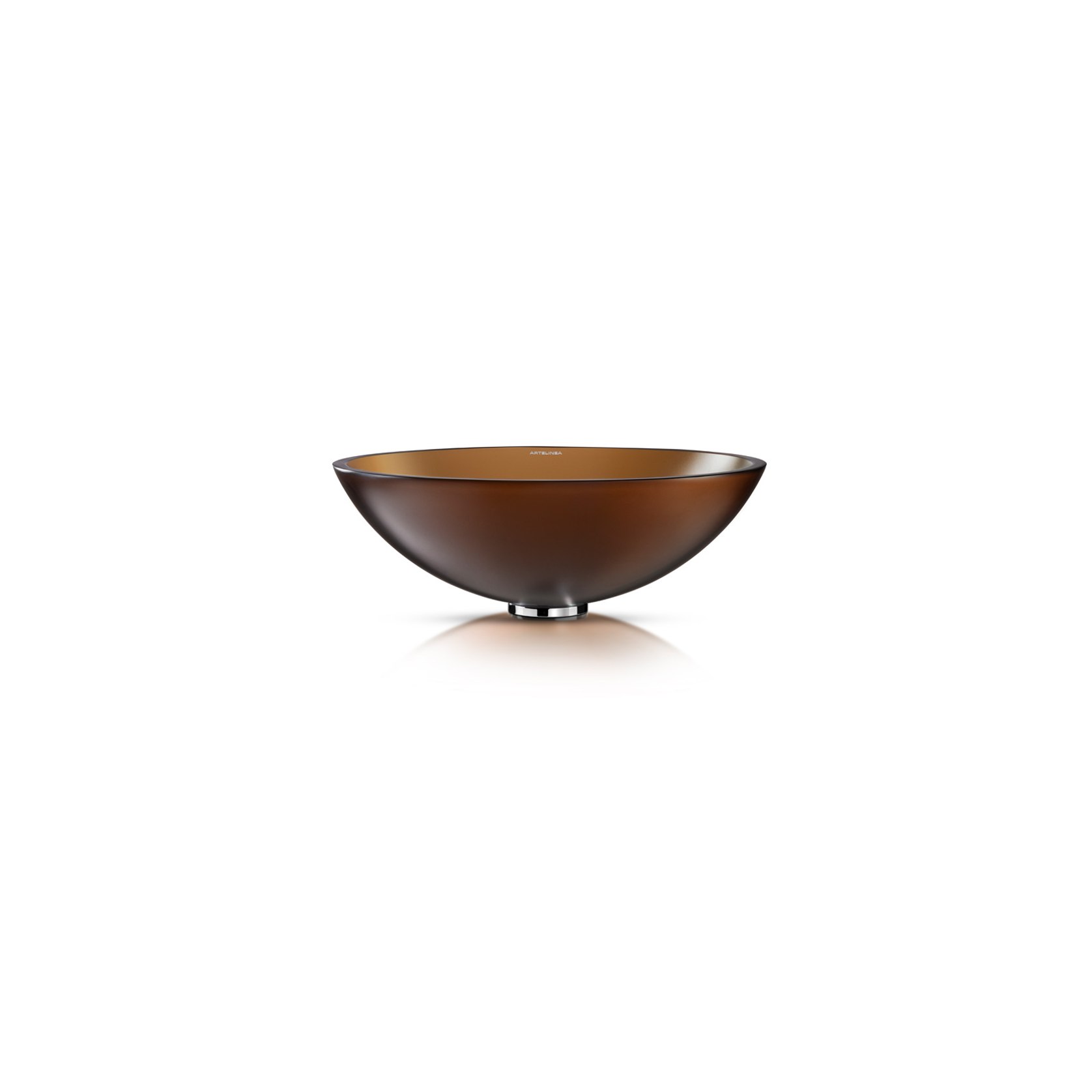Milano 430 Round Vessel Basin Ambra Satin | ArchiPro NZ