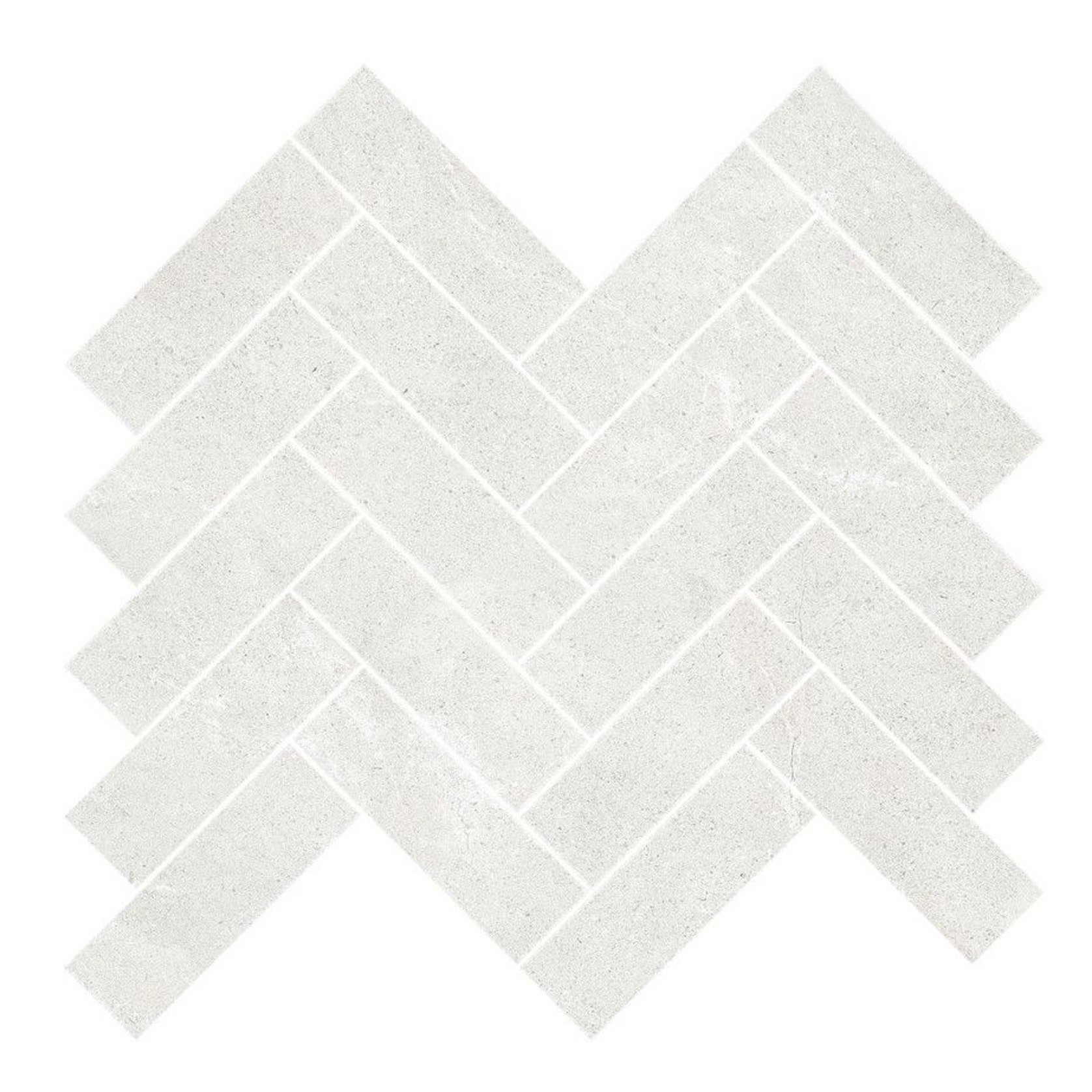 Gecko | Kiel Bianco Herringbone Mosaic Tiles | ArchiPro NZ