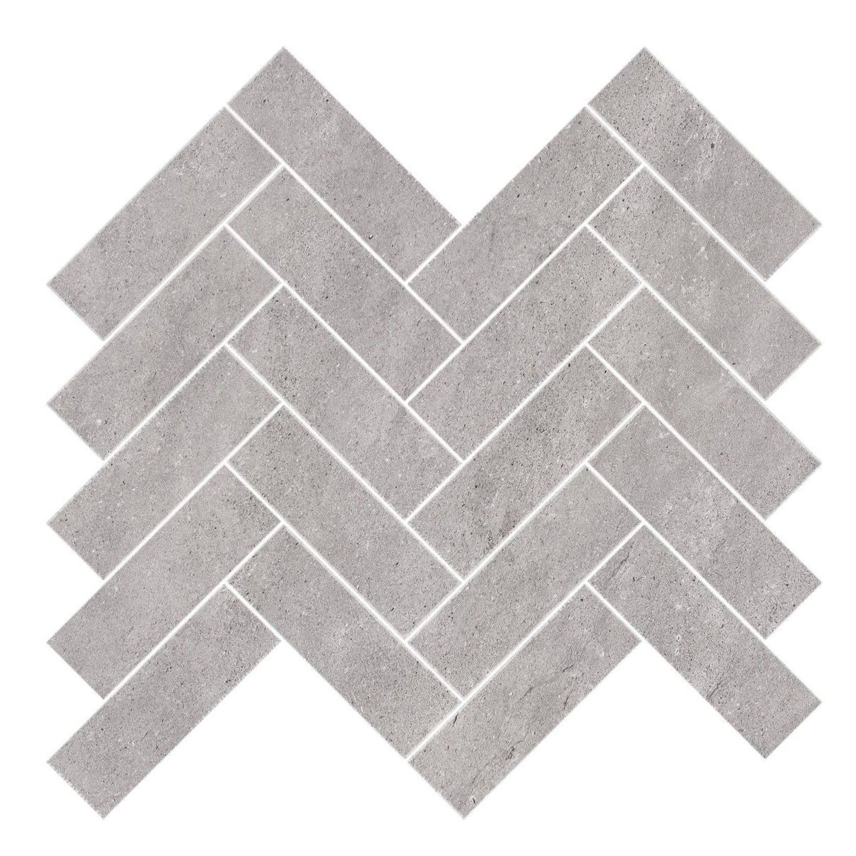 Gecko | Kiel Grigio Herringbone Mosaic Tiles | ArchiPro NZ