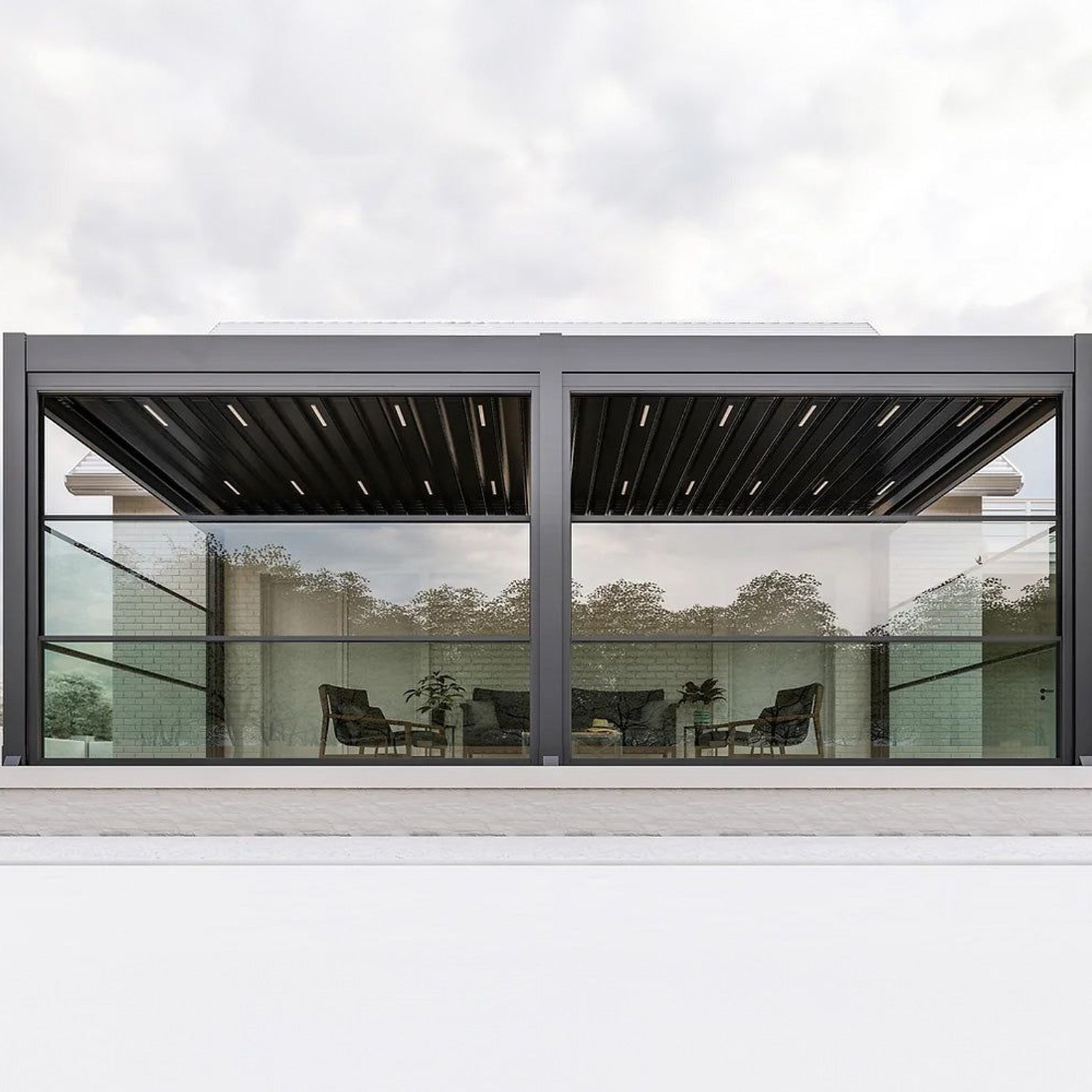 Mediterranean Motorised Vertical Lift Window | ArchiPro NZ
