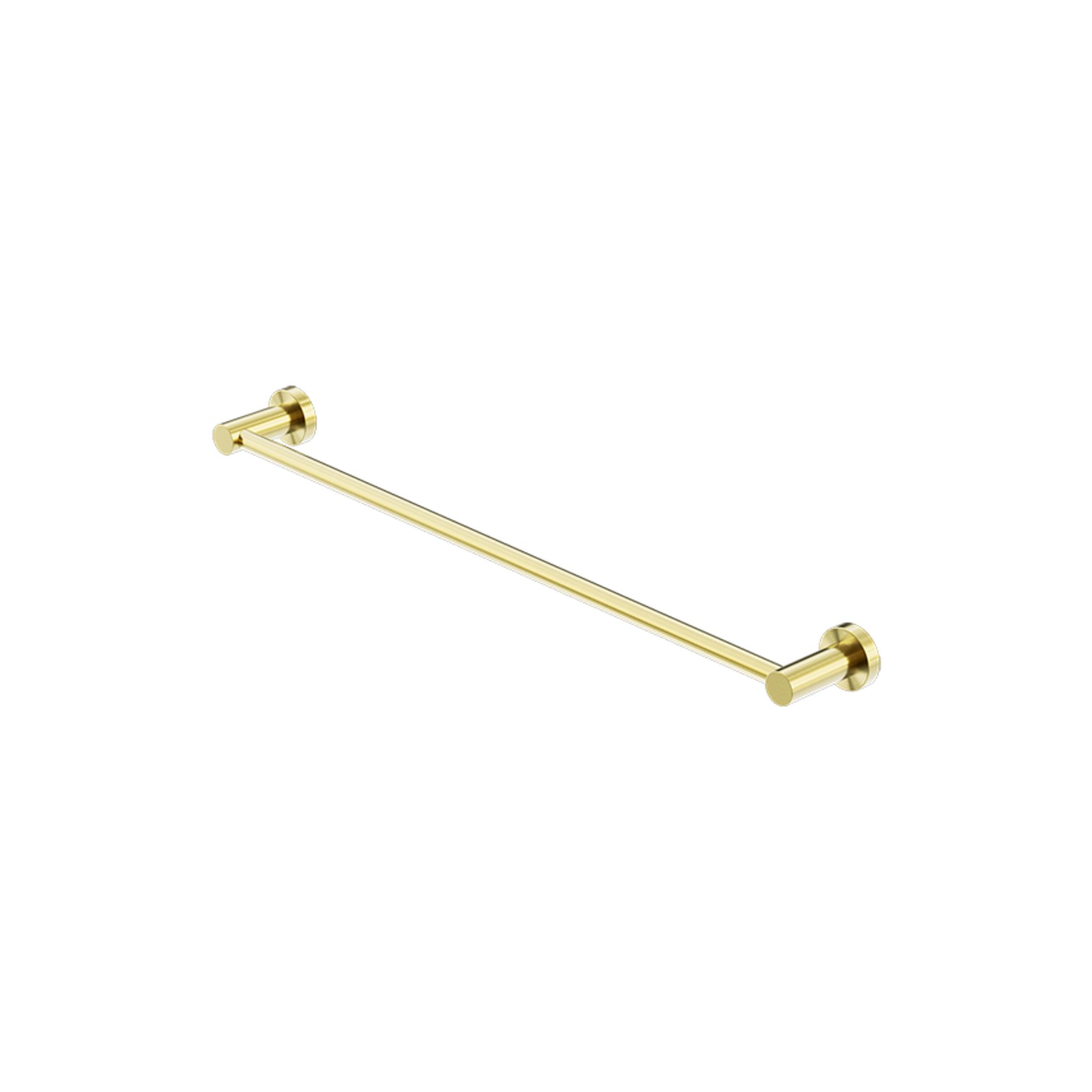 Mecca Single Towel Rail 600mm Brushed Gold | ArchiPro NZ