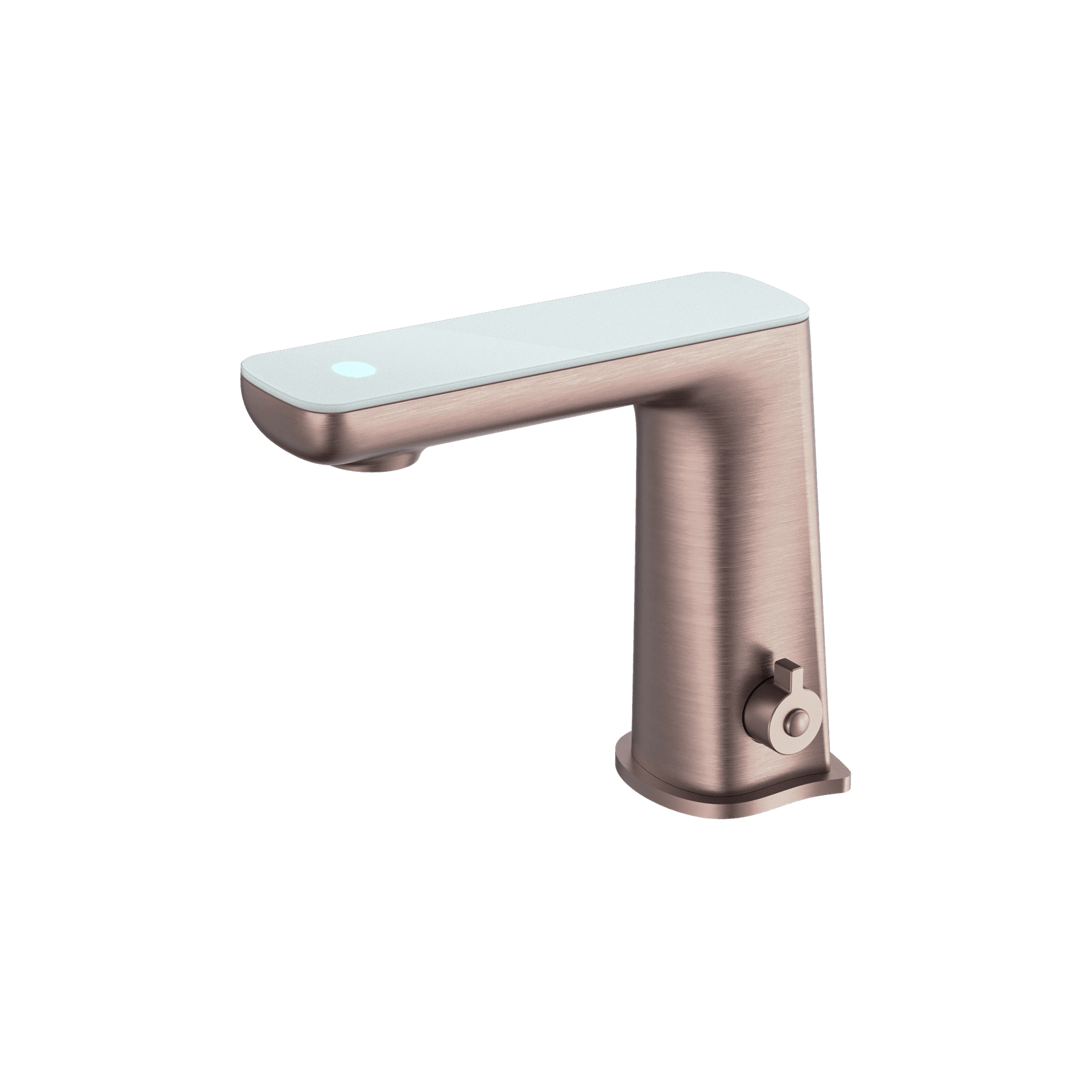 Claudia Sensor Mixer With White Top Display Brushed Bronze | ArchiPro NZ