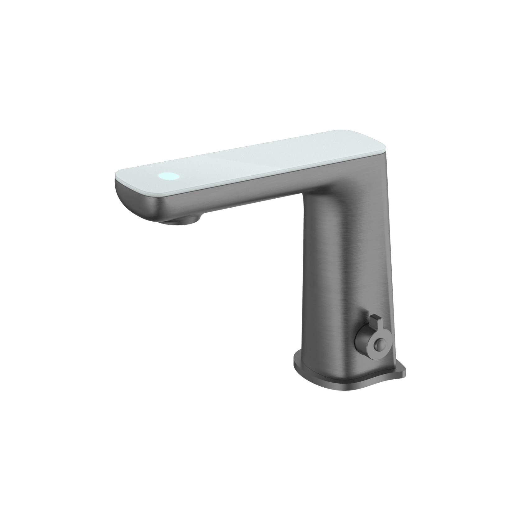 Claudia Sensor Mixer With White Top Display Gun Metal | ArchiPro NZ