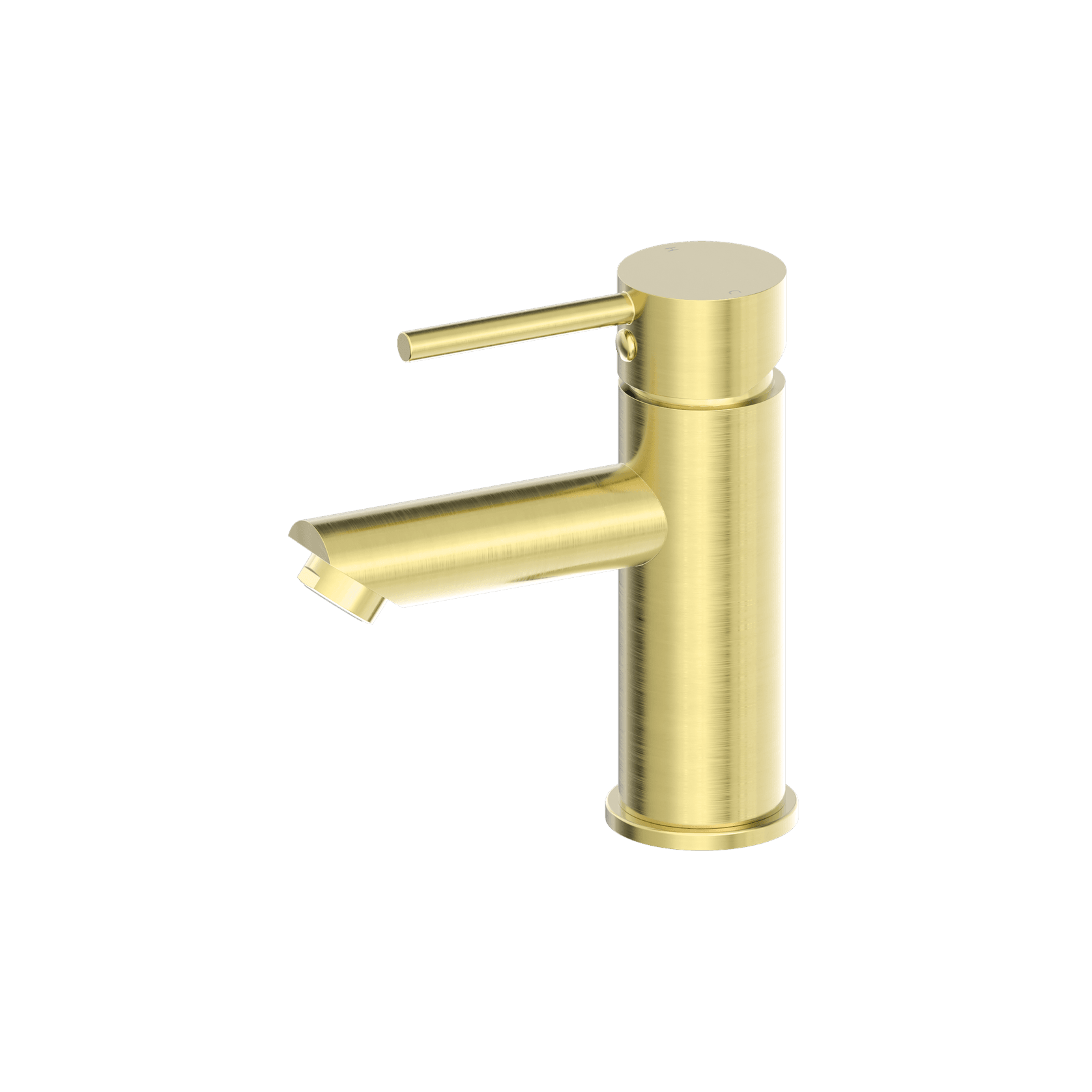 Dolce Basin Mixer Straight Spout Brushed Gold | ArchiPro NZ