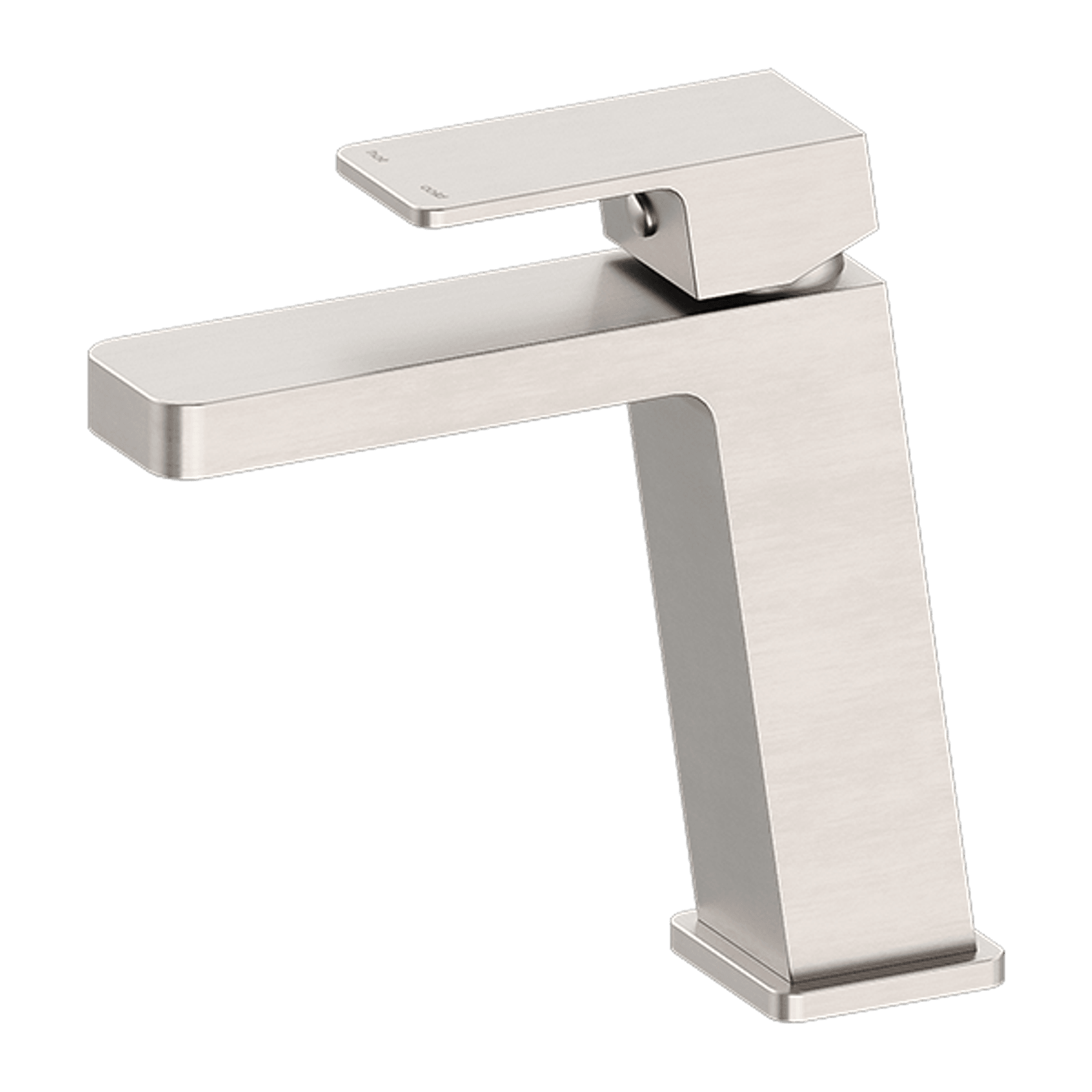 Celia Basin Mixer Angle Spout Brushed Nickel | ArchiPro NZ