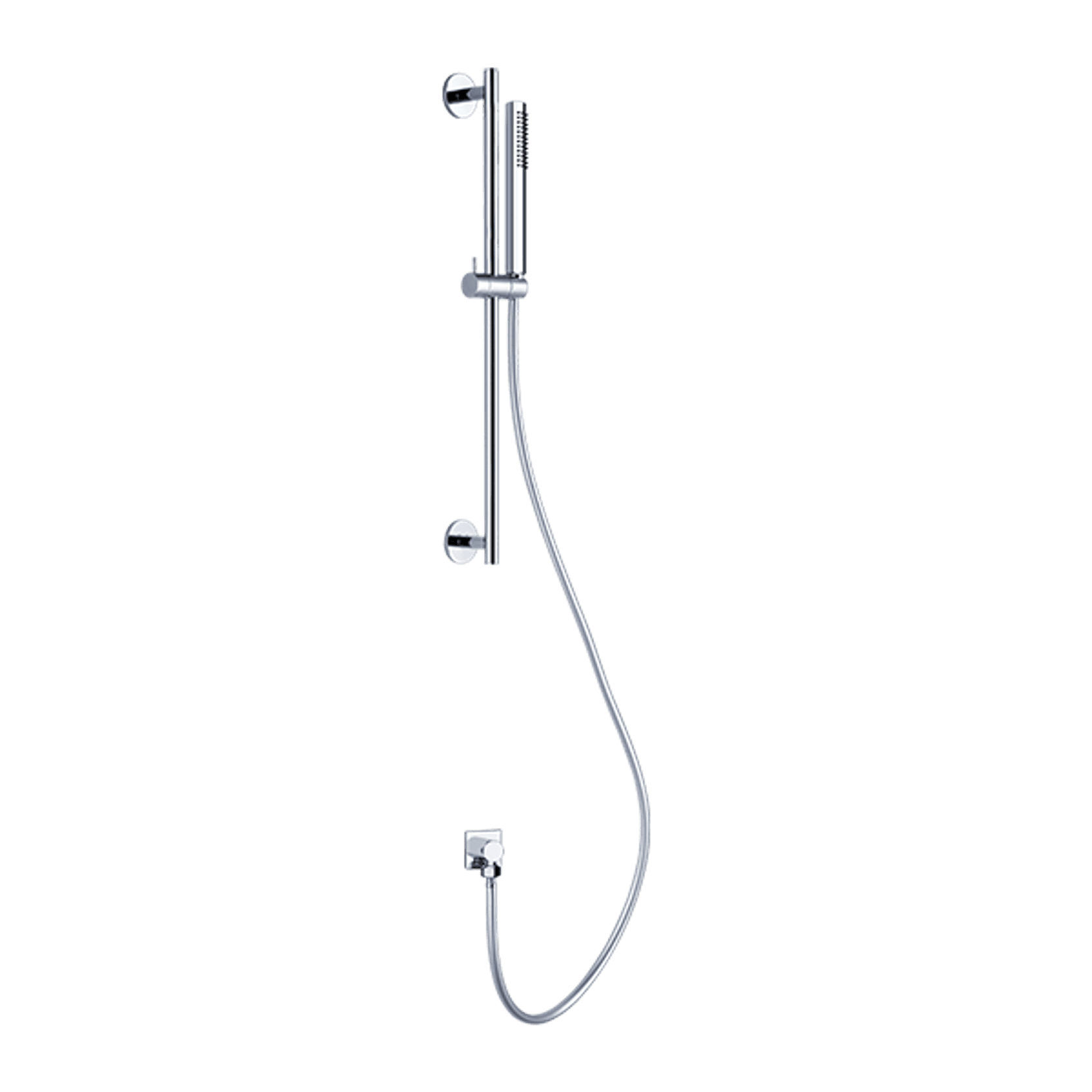Dolce Shower Rail With Slim Hand Shower Chrome | ArchiPro NZ