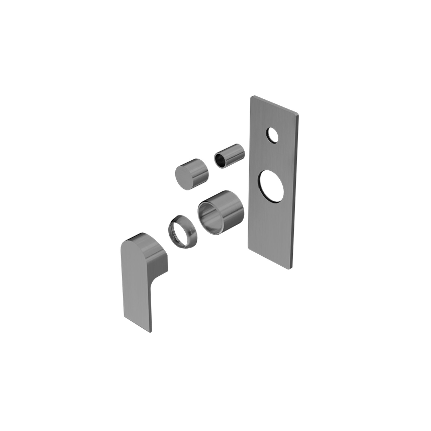 Bianca Shower Mixer & Divertor Trim Kits | Gun Metal | ArchiPro NZ