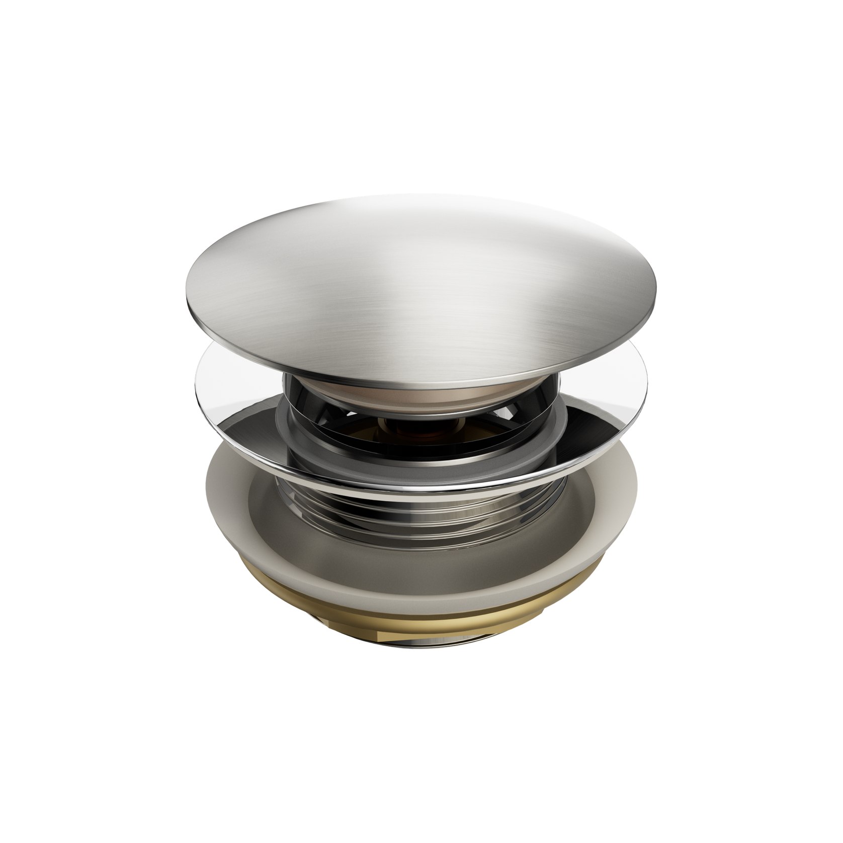 Short Pop Up Bath Waste 40mm Brushed Nickel | ArchiPro NZ