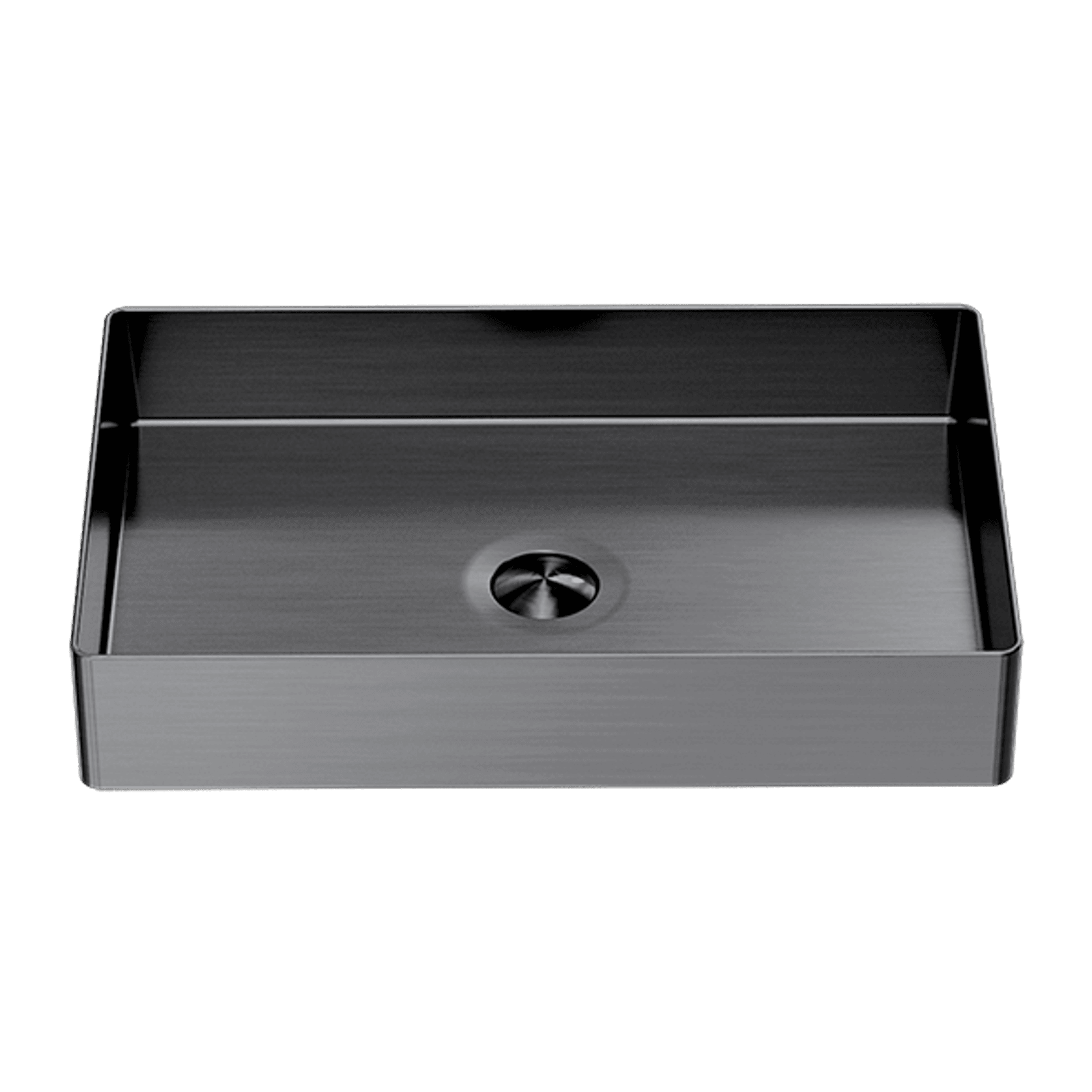 Opal Rectangle Stainless Steel Basin Graphite | ArchiPro NZ