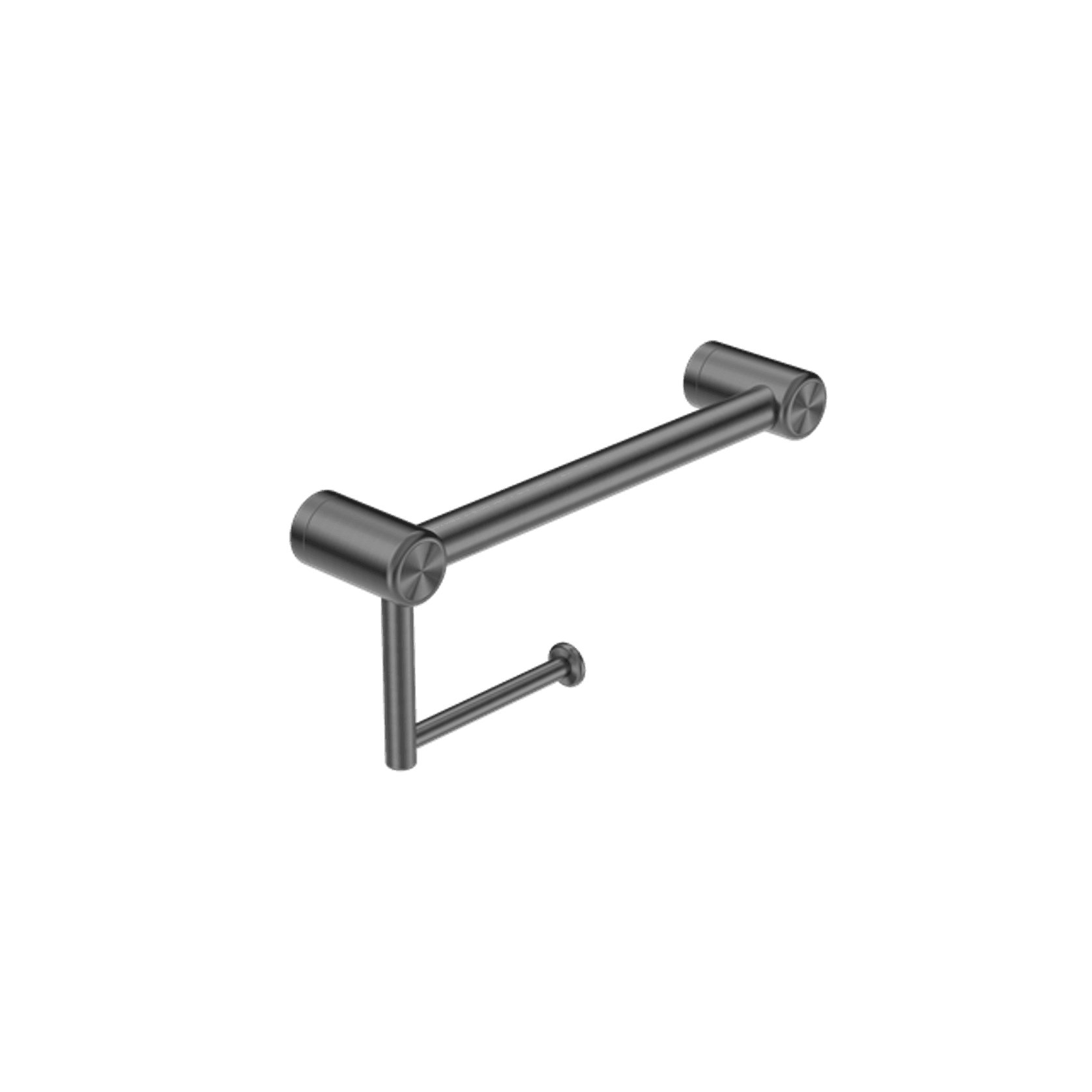 Mecca Care 25mm Toilet Roll Rail 300mm Gun Metal | ArchiPro NZ