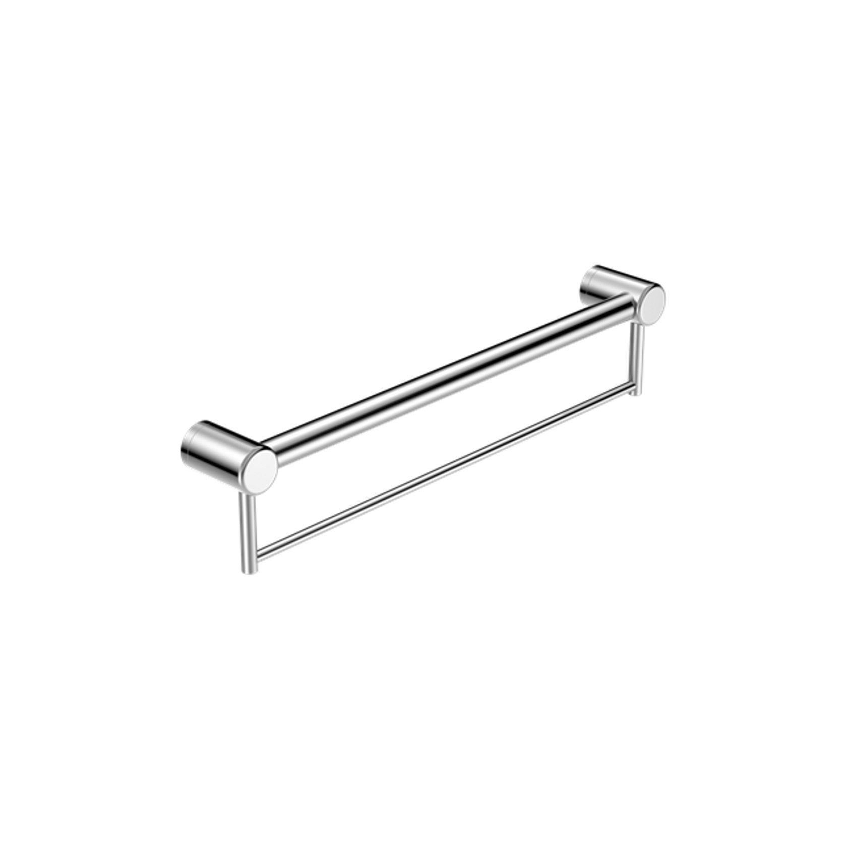 Mecca Care 32mm Grab Rail With Towel Holder 600mm Chrome | ArchiPro NZ