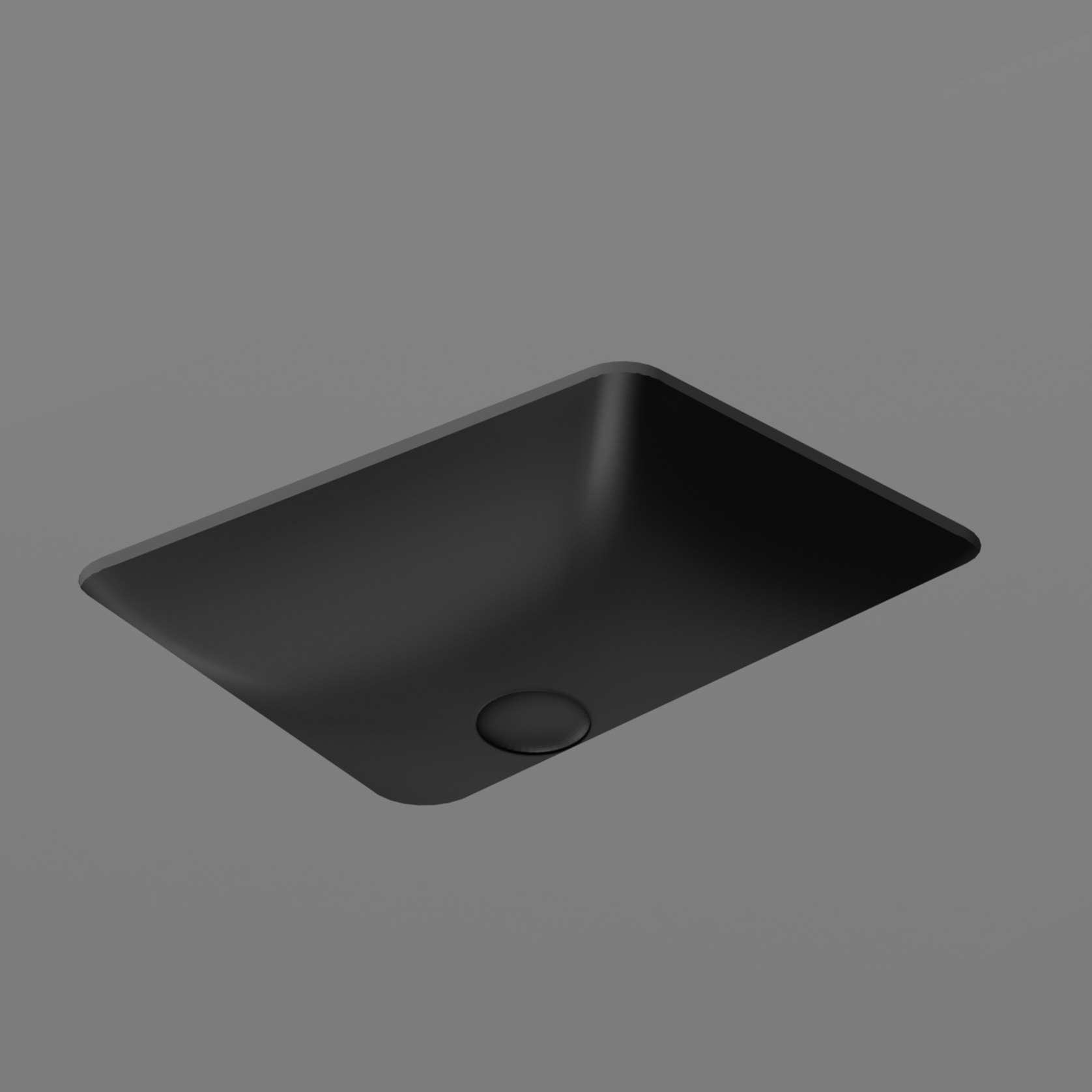Pura 50 Rectangle Undermount Basin Matt Black | ArchiPro NZ