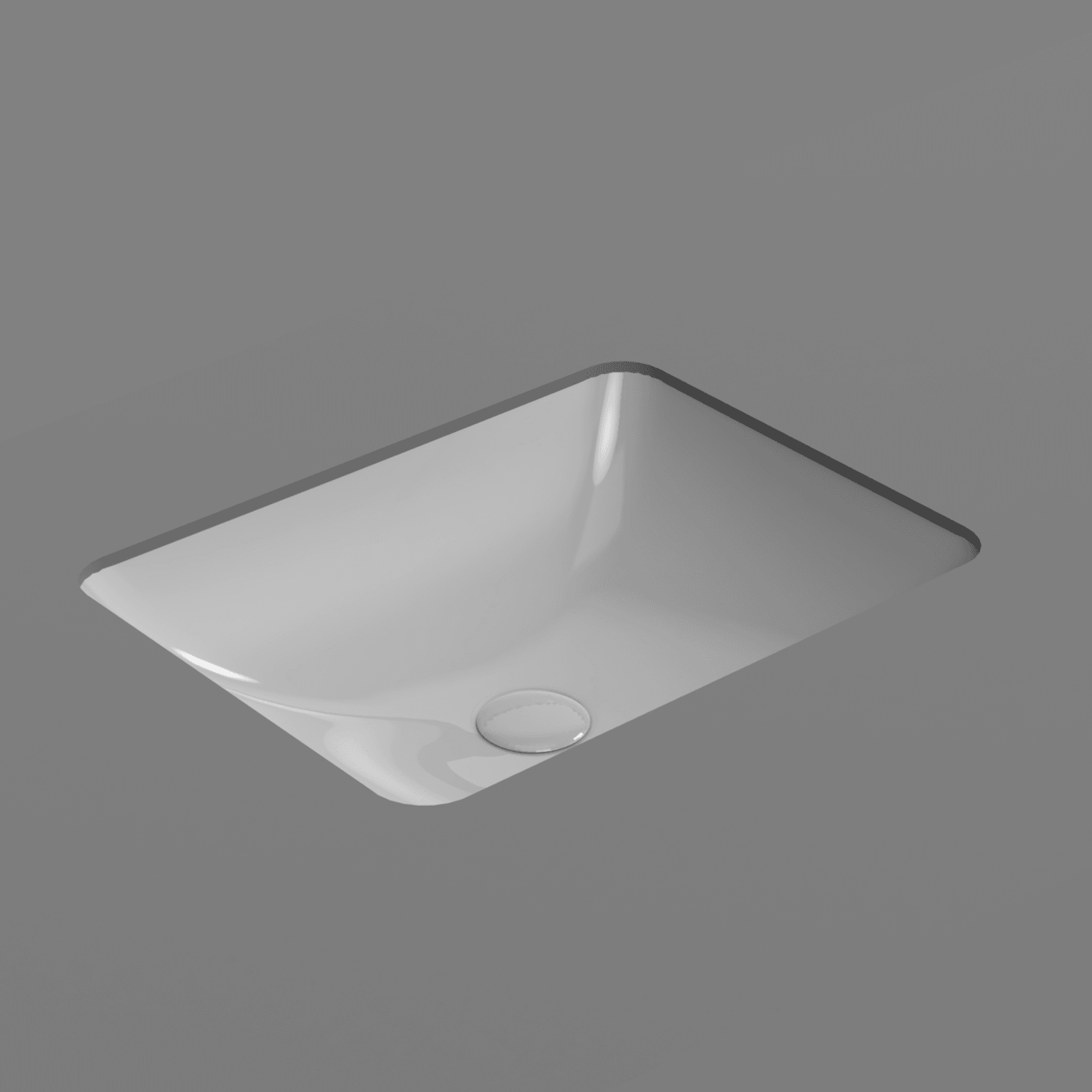 Pura 50 Rectangle Undermount Basin Gloss White | ArchiPro NZ