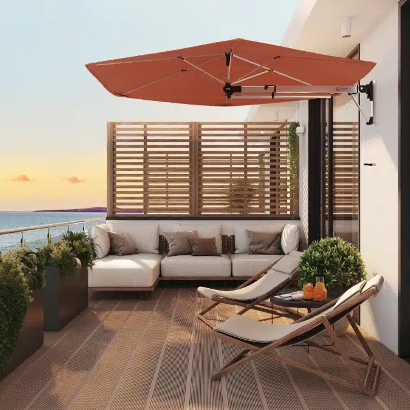 Shadowspec Retreat Wall Mounted Umbrella | ArchiPro NZ