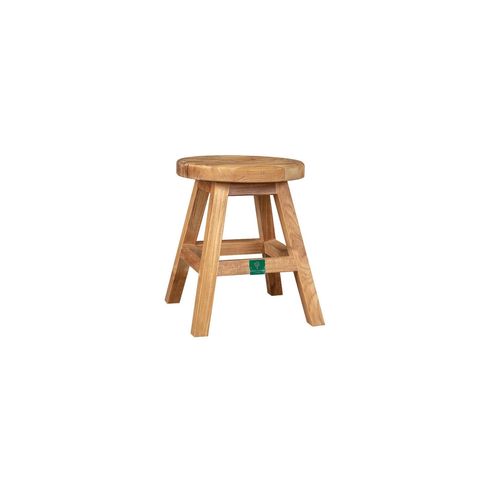 Teak Outdoor Round Stool | ArchiPro NZ