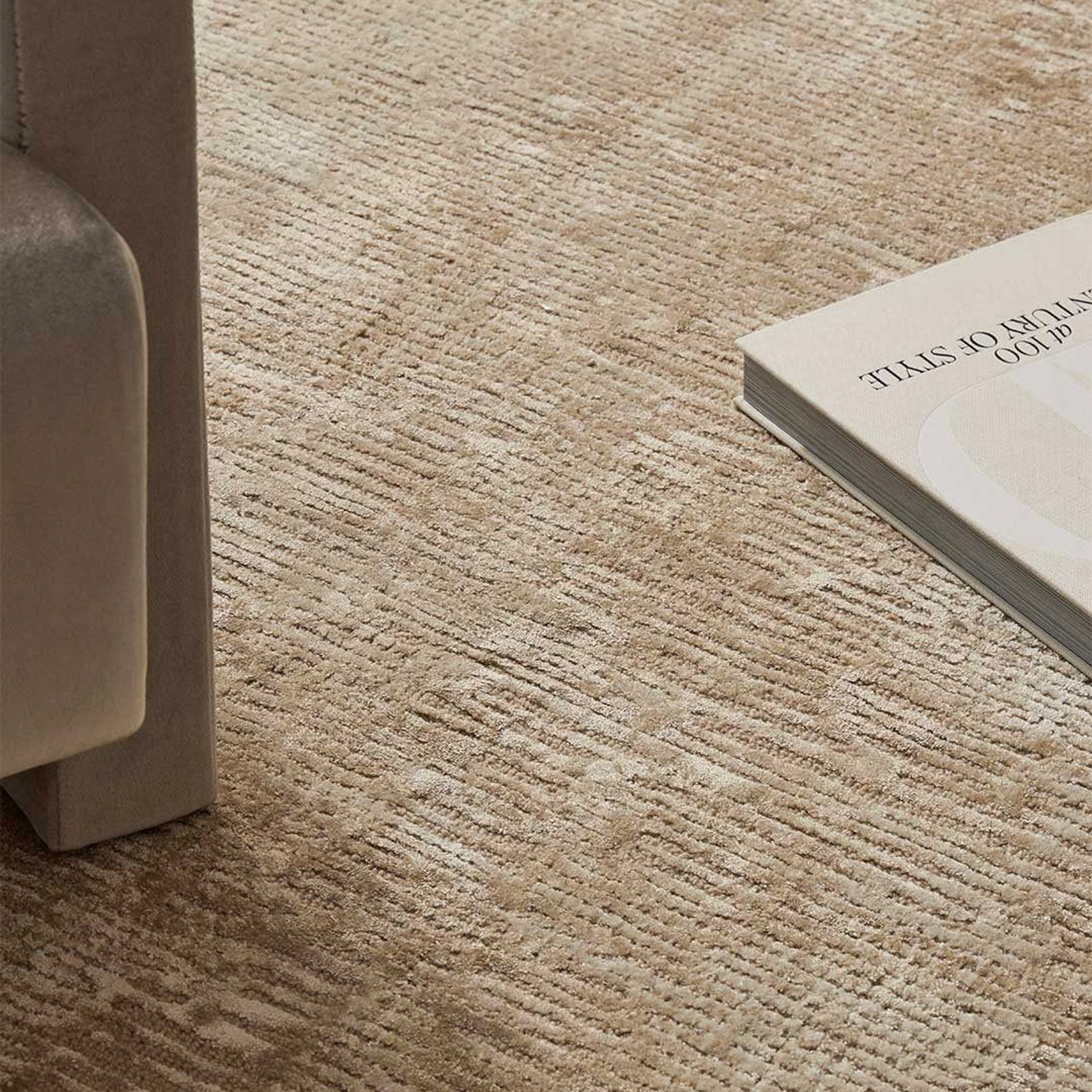 Weave Home Glebe Rug - Oat | Wool and Viscose | 2m x 3m | ArchiPro NZ