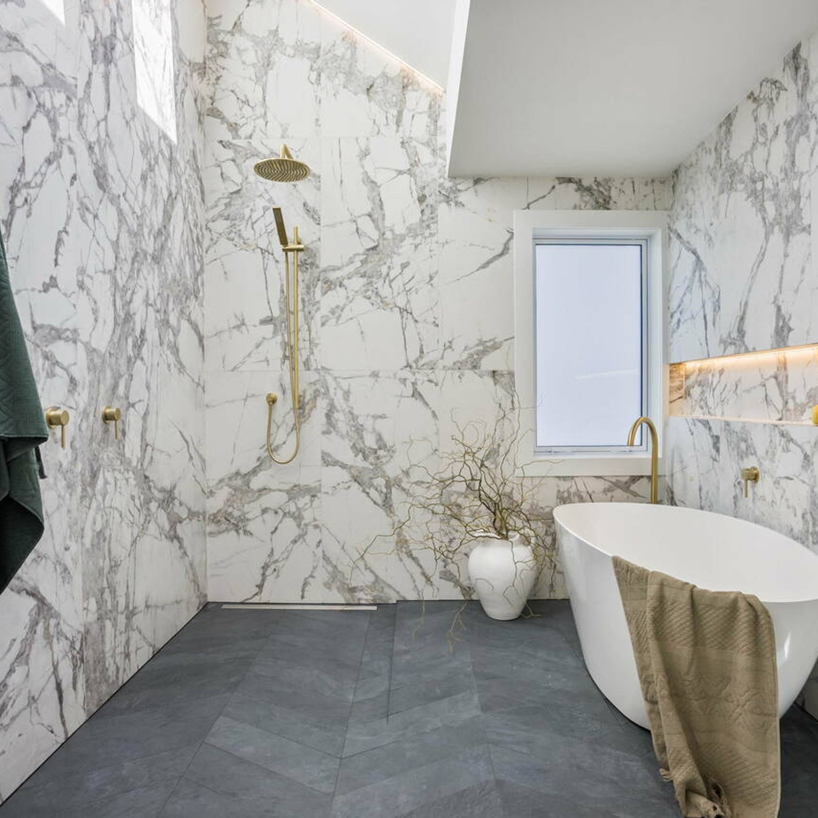 Invisible Light Sat Marble Tile | ArchiPro NZ