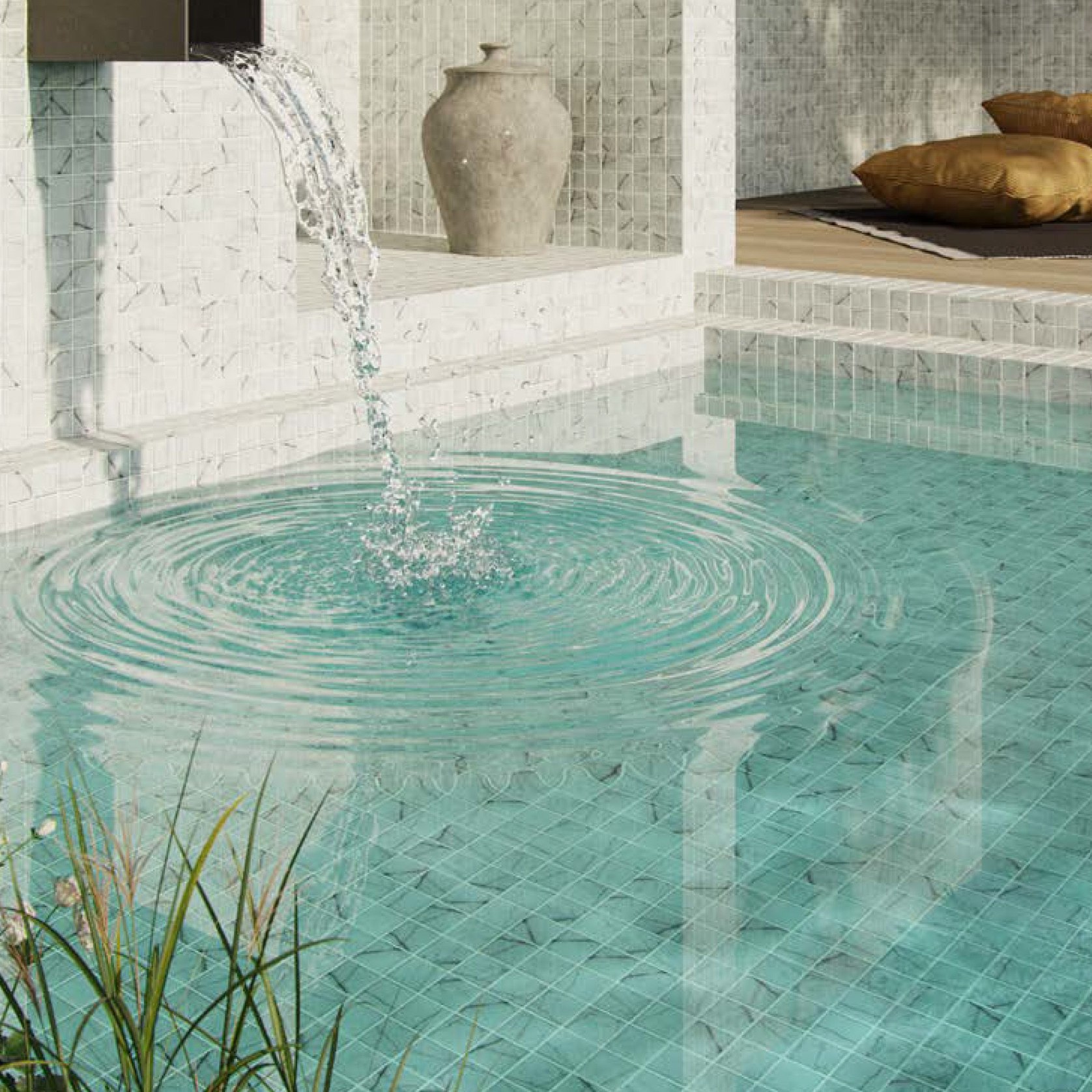 Carrara Mosaic Tile | 50mm Zen Collection by Ezarri | ArchiPro NZ