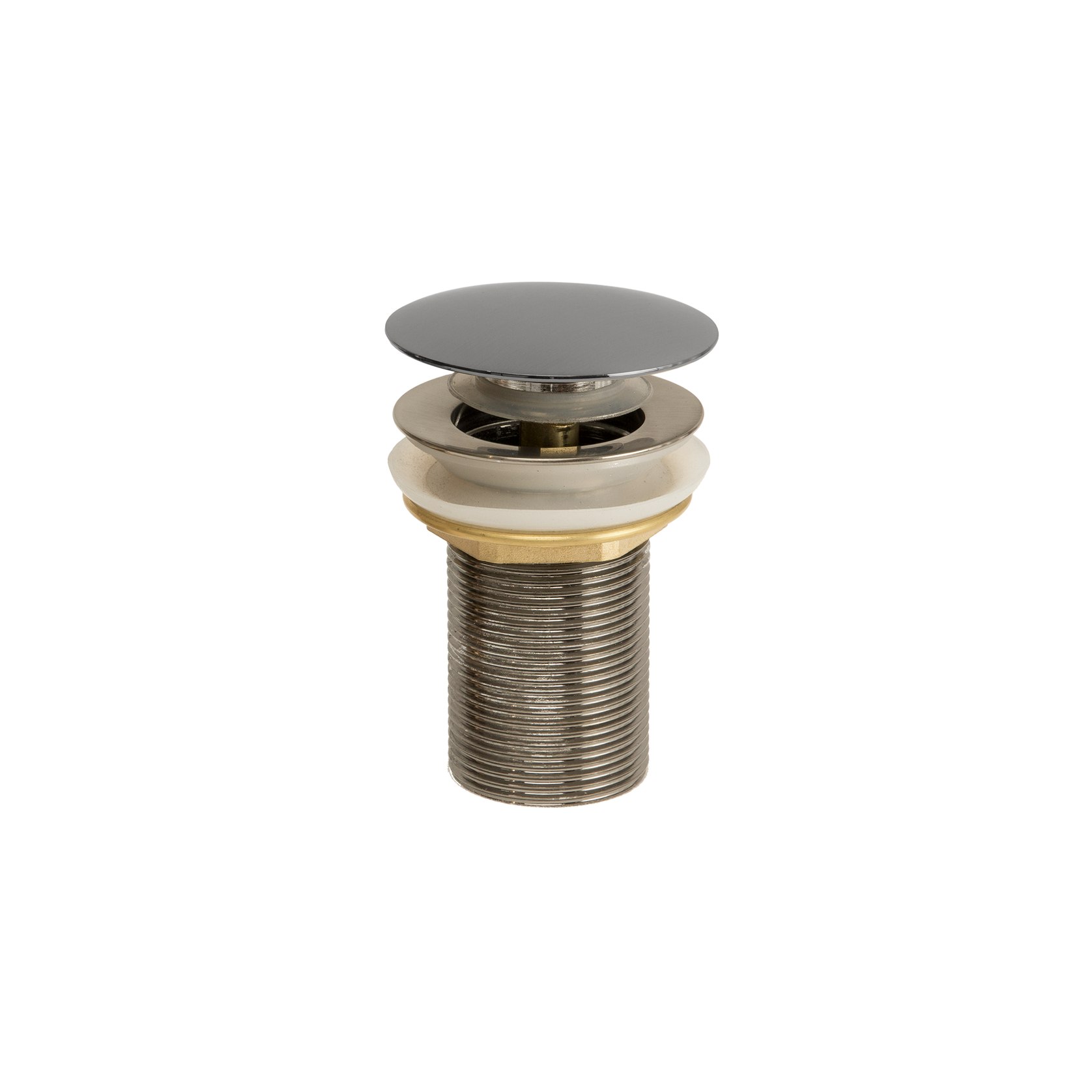 Clikclak Pop-Up Dome Waste Gun Metal | ArchiPro NZ