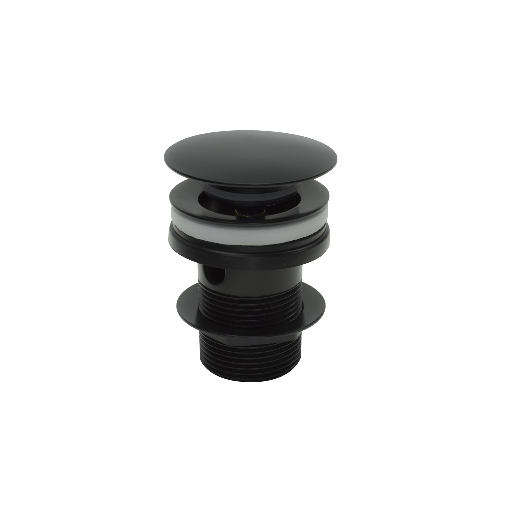 Clikclak Overflow Pop-Up Dome Waste Matte Black | ArchiPro NZ