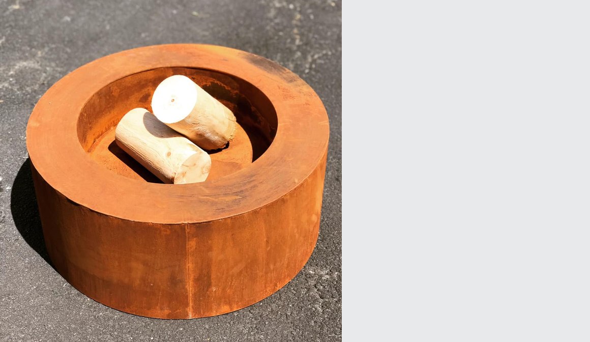Steel Wheel Fire Pit Tiny Anvil | ArchiPro NZ