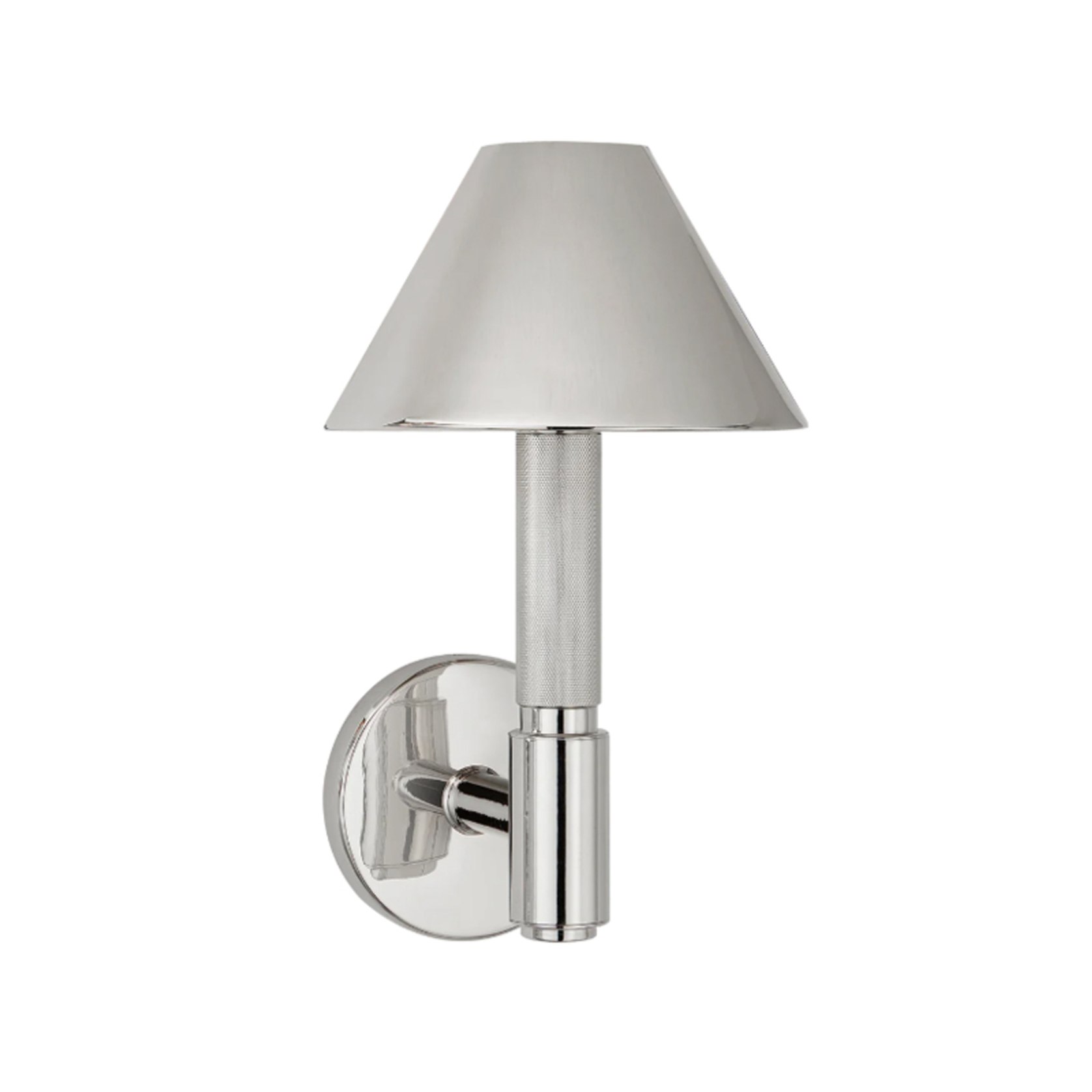 Barrett Small Single Knurled Sconce – Nickel | ArchiPro NZ