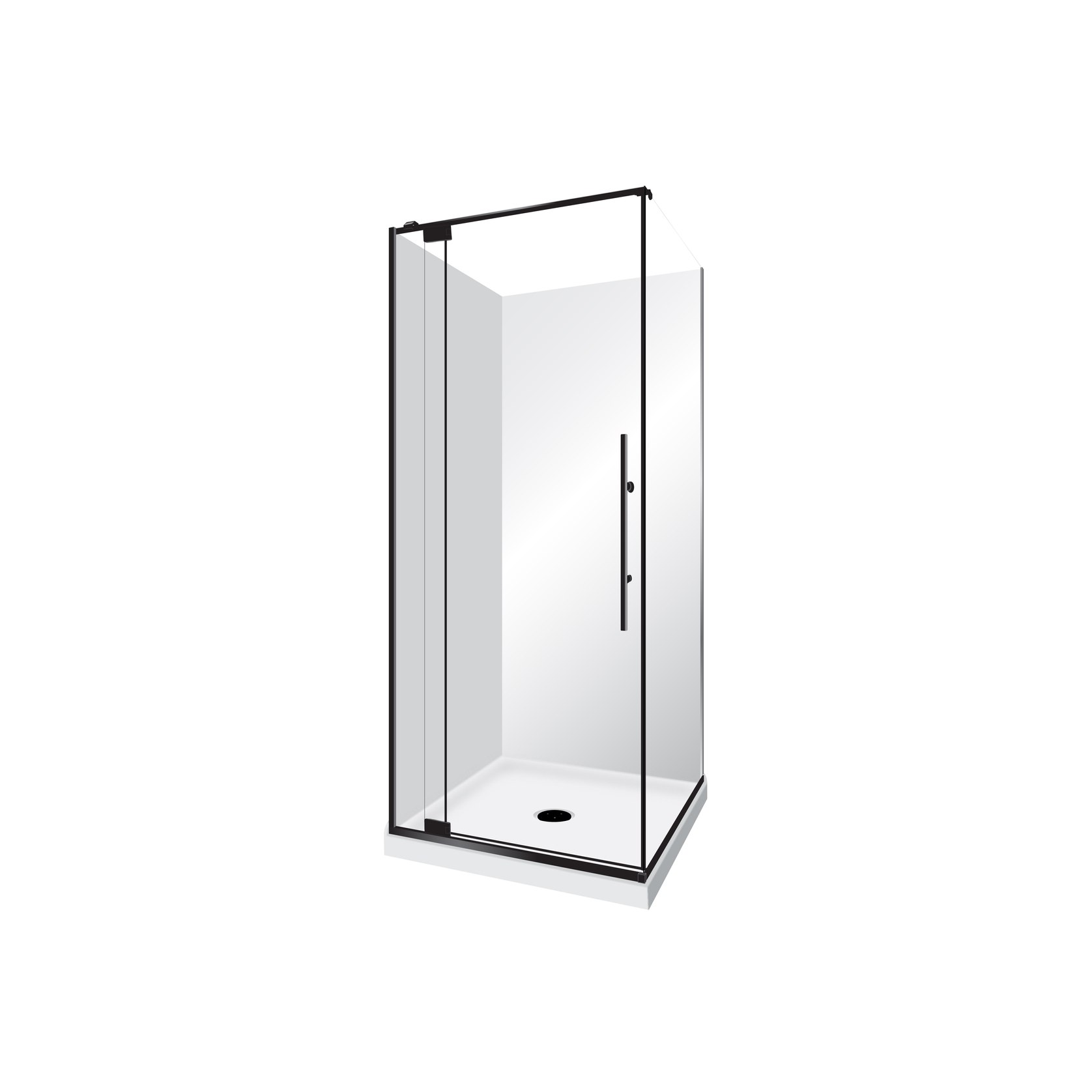 Adjustable Frameless Pivot Square 1000×900 | ArchiPro NZ