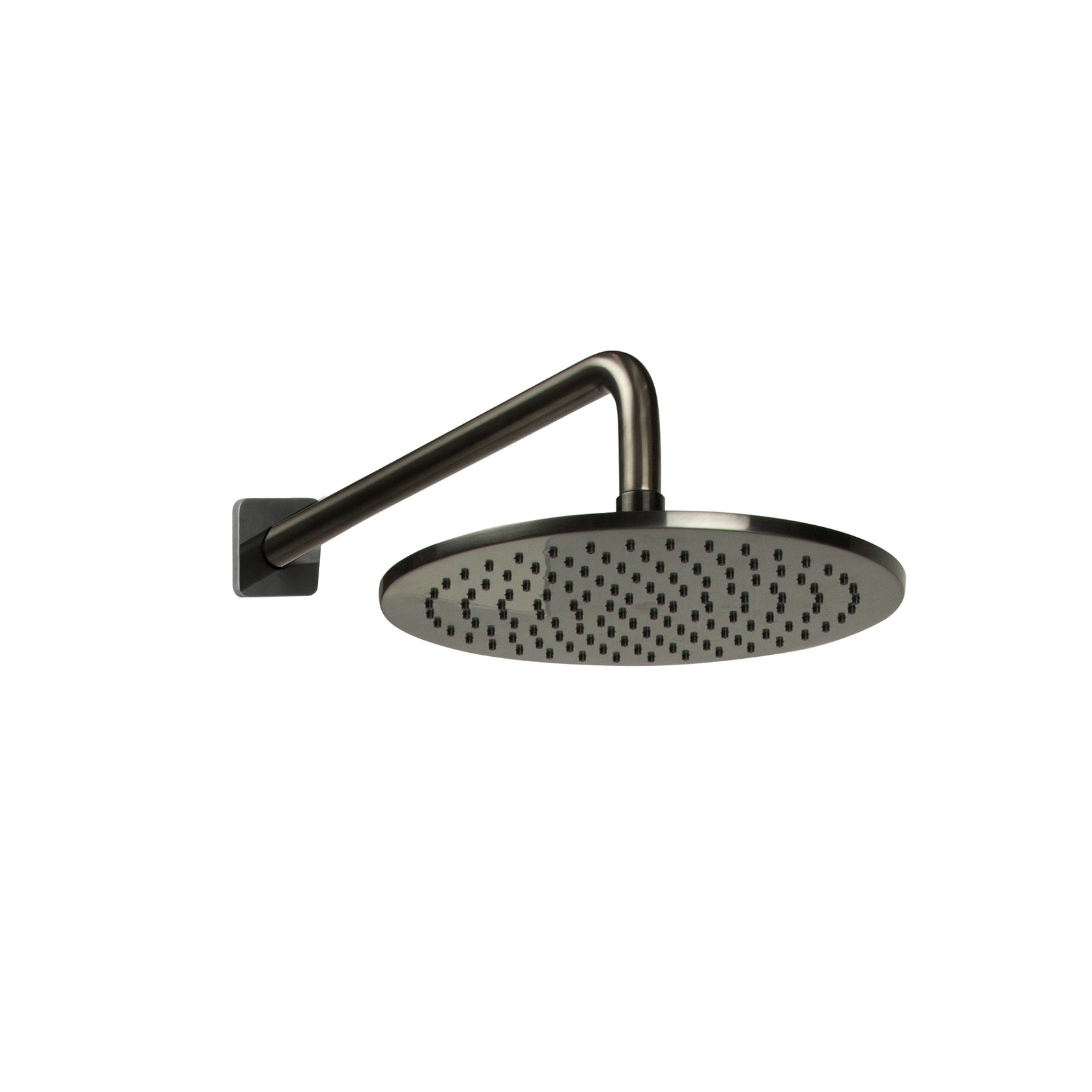 Loft Rain Shower with Wall Arm Gun Metal | ArchiPro NZ