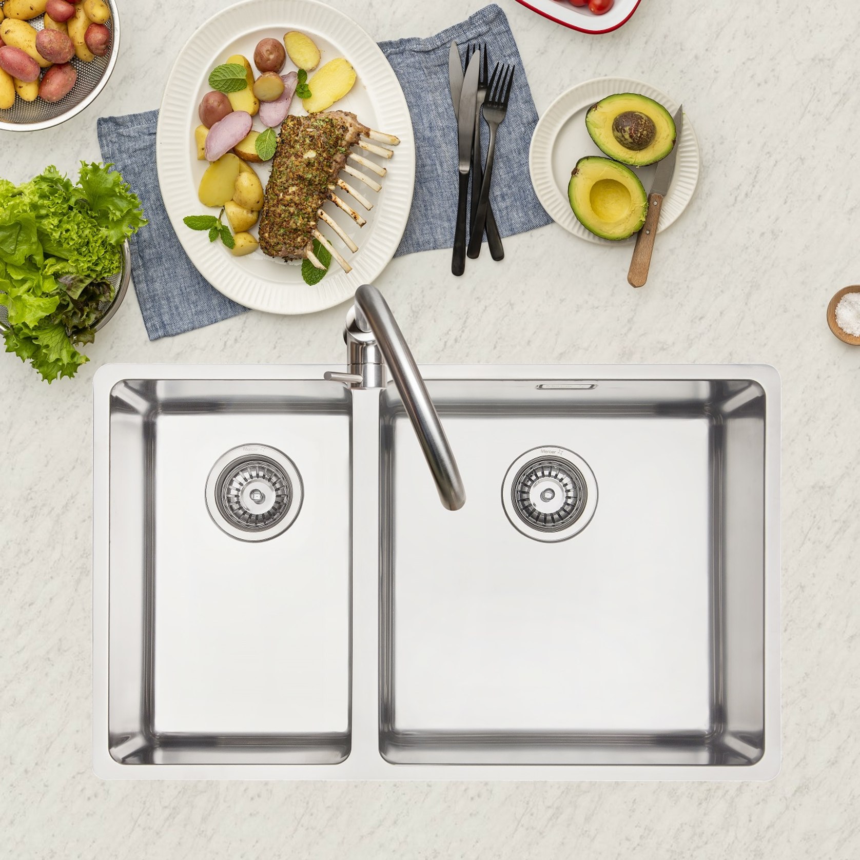 NZ made Pressed Stainless Steel Sinks by Mercer | ArchiPro NZ