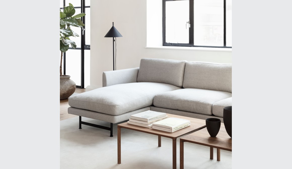 Calmo 3-seater Chaise 80 Metal Fredericia | ArchiPro NZ