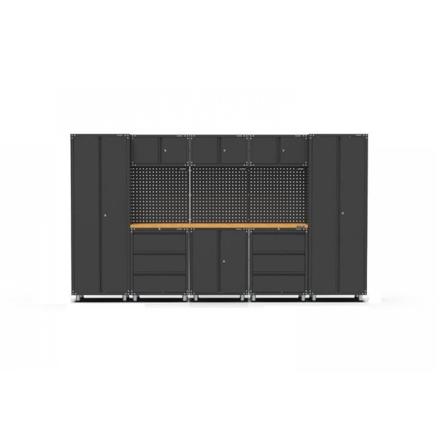 Black Workshop Garage Storage Cabinet Set | GS-D12 | ArchiPro NZ
