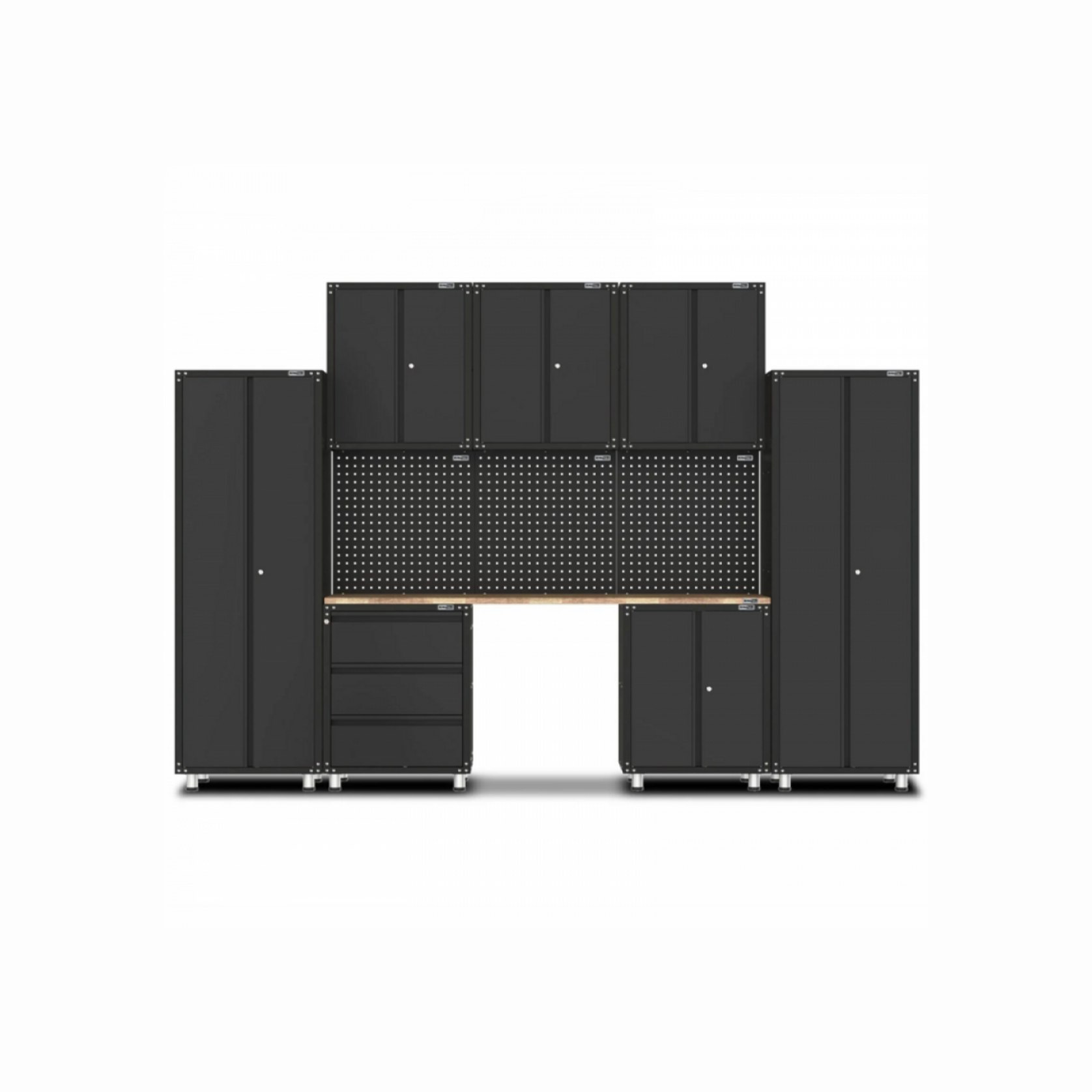 Black Workshop Garage Storage Cabinet Set | GS-D10 | ArchiPro NZ