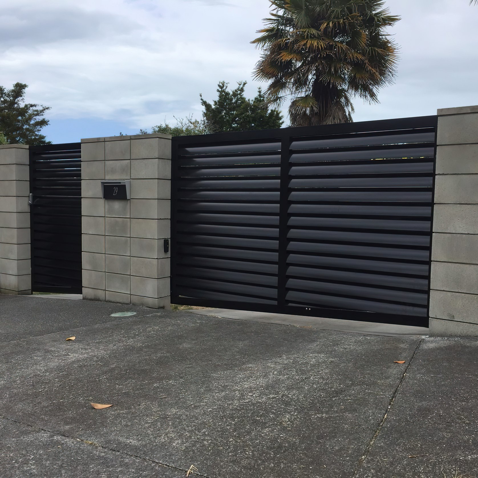 Louvre Driveway Gates | ArchiPro NZ
