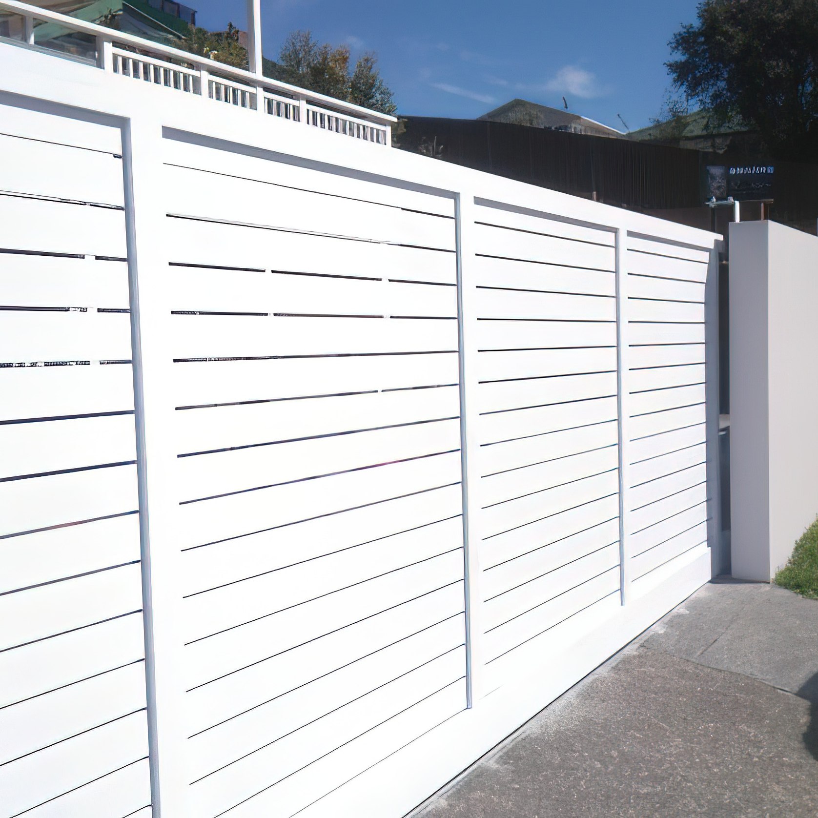 Slat Driveway Gates | ArchiPro NZ