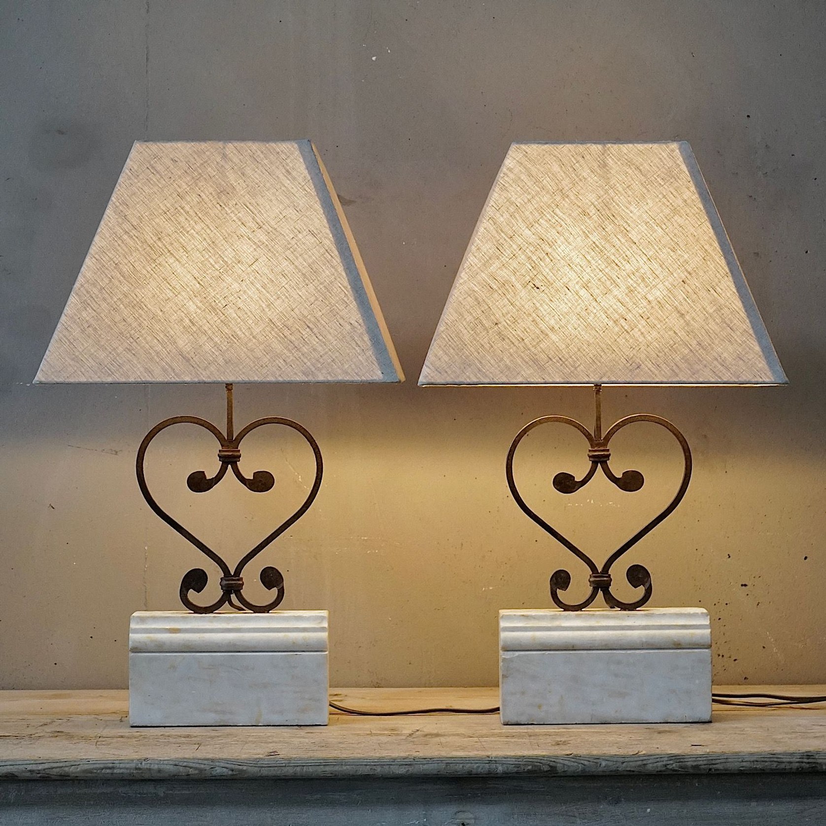 French Architectural Element Lamps (Pair) | ArchiPro NZ