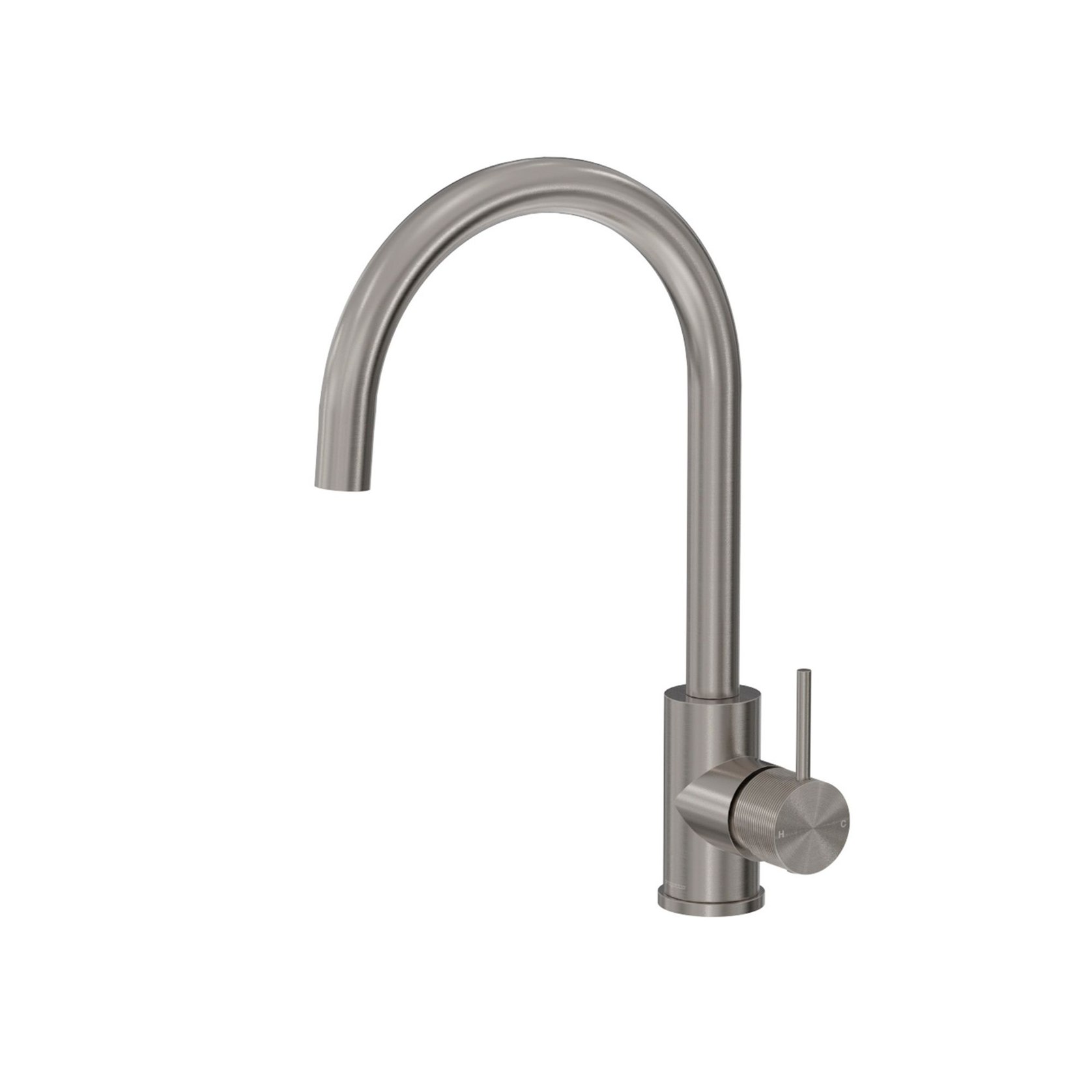 Oli 316 Kitchen Mixer Round Spout With Linea Handle | ArchiPro NZ