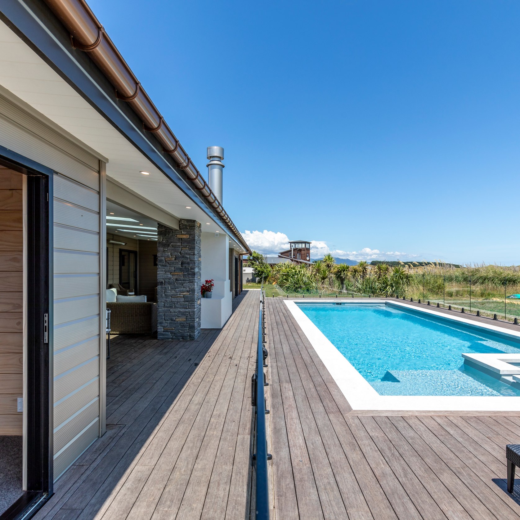 Bamboo Swimming Pool Decking | ArchiPro NZ