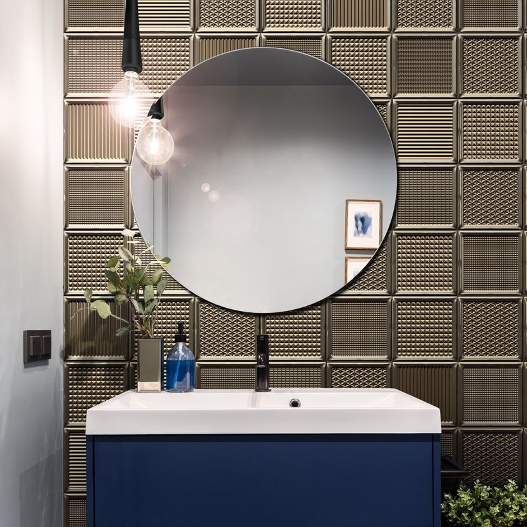 Glass Titanium Brick Wall Tiles | ArchiPro NZ