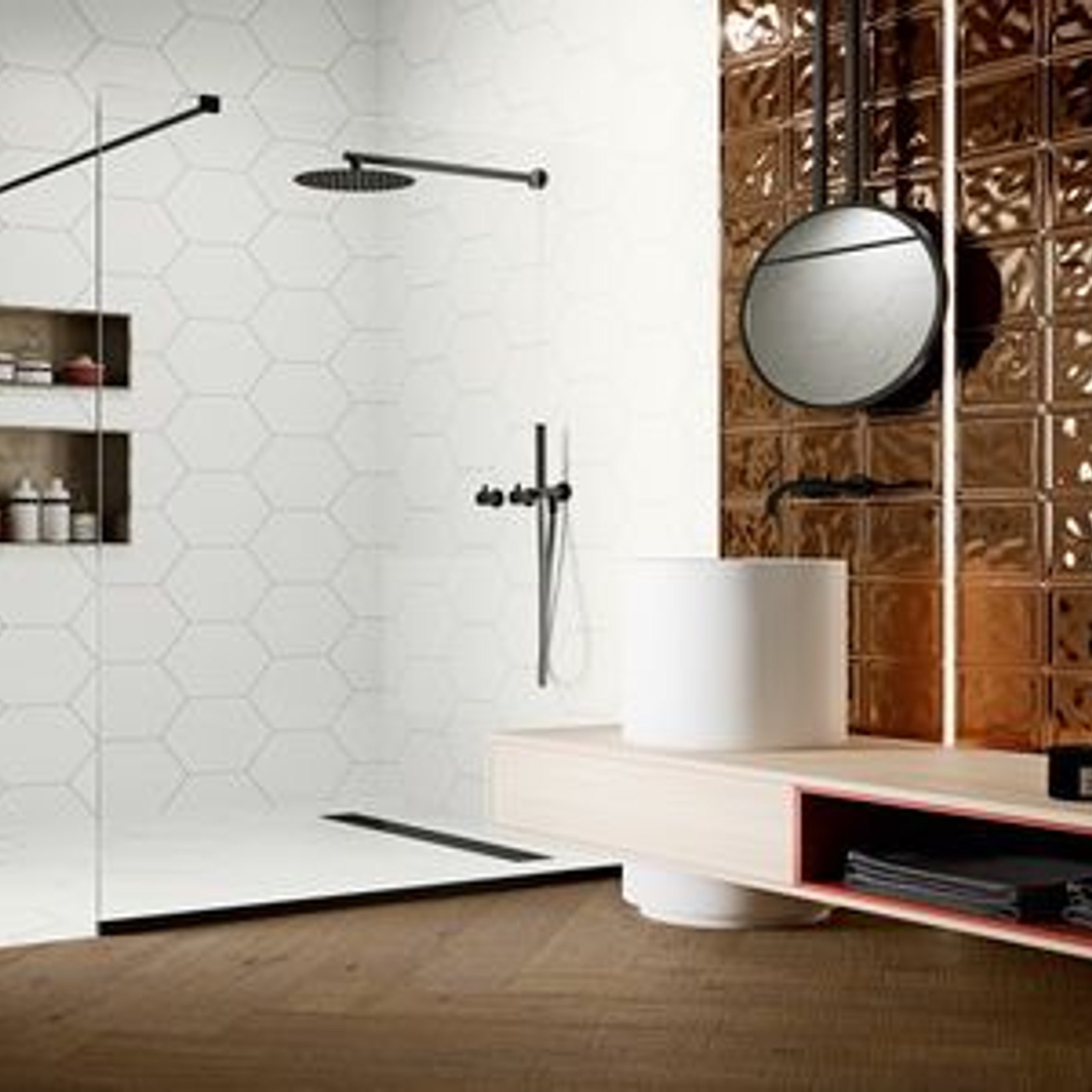 Glass Titanium Pave Wall Tiles | ArchiPro NZ