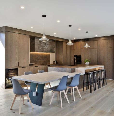 Stained Oak Benchtop The Woodsmiths | ArchiPro NZ