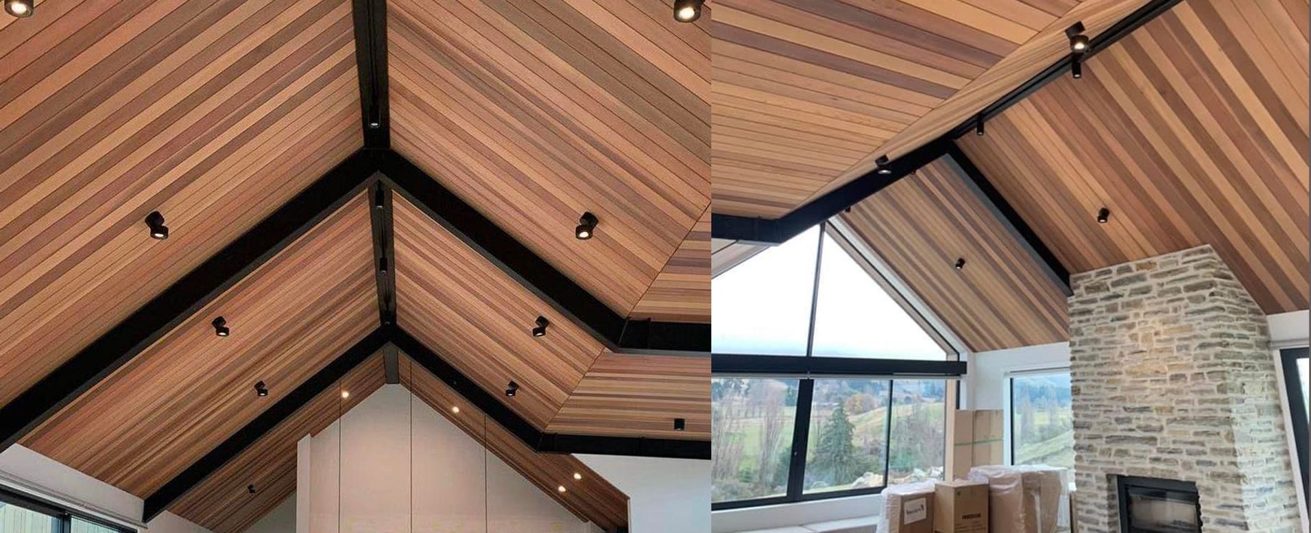 Cedar Ceiling - Architectural Build Wanaka by Queenstown Carpenters ...