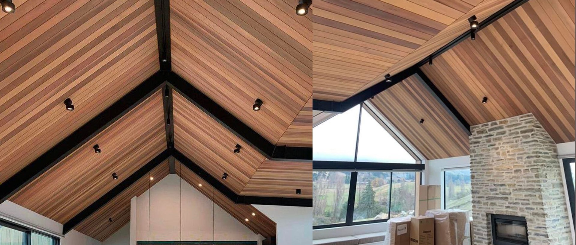 Cedar Ceiling - Architectural Build Wanaka by Queenstown Carpenters ...