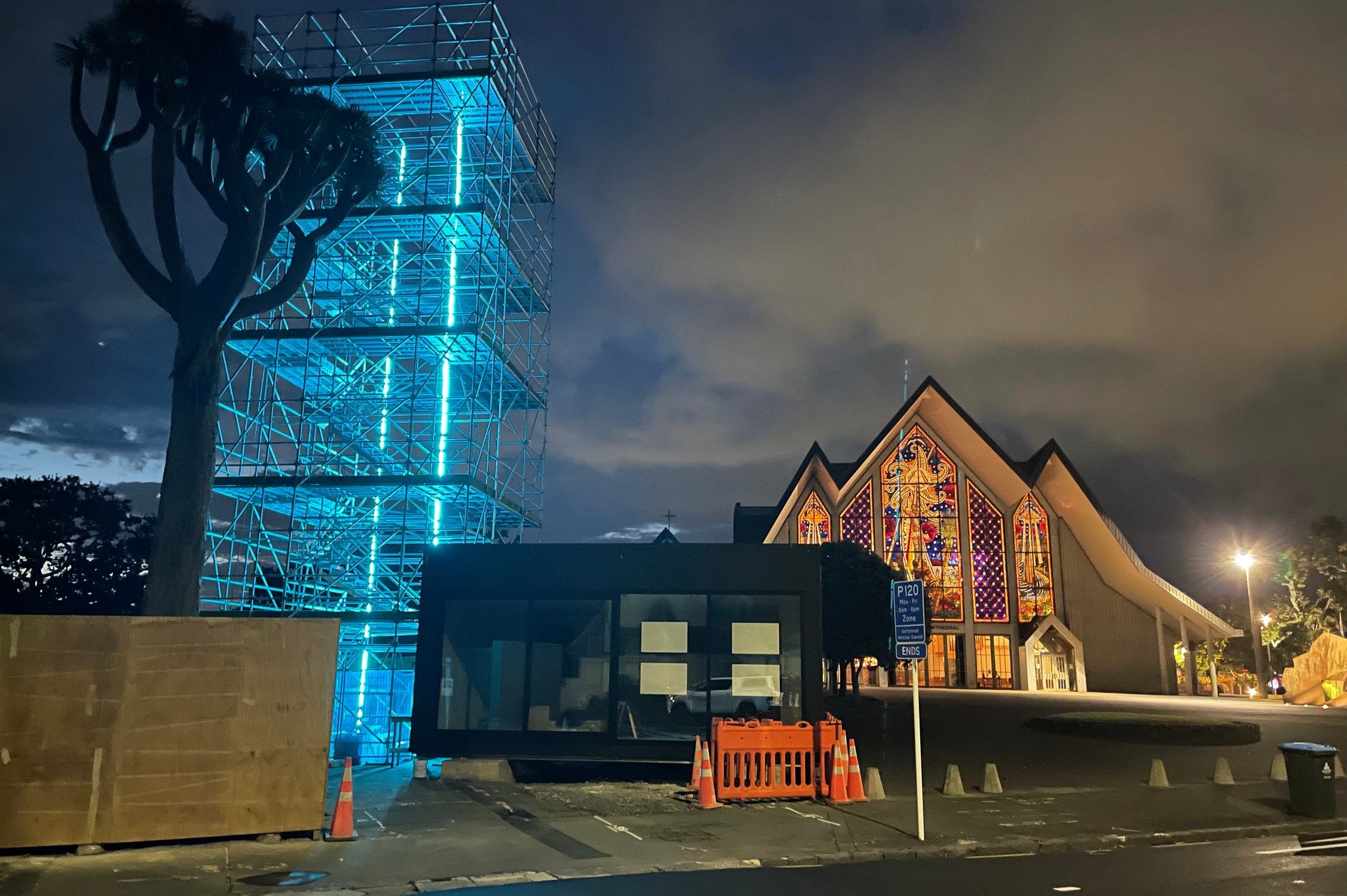 Neon LED Feature lighting- Holly Apartments Viewing Platform - Ester ...