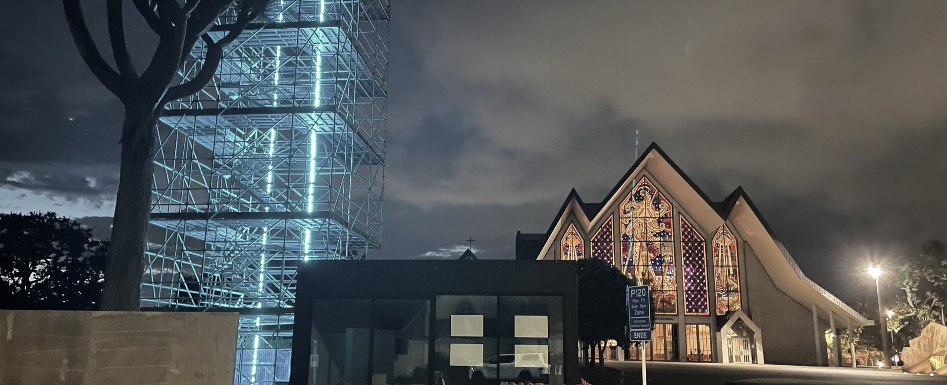 Neon LED Feature lighting- Holly Apartments Viewing Platform - Ester ...