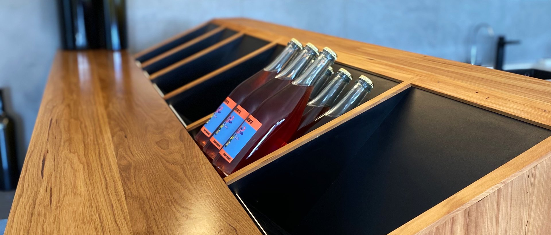 Village Vineyards Wine Bottle Unit by Natural Edge Joinery | ArchiPro NZ