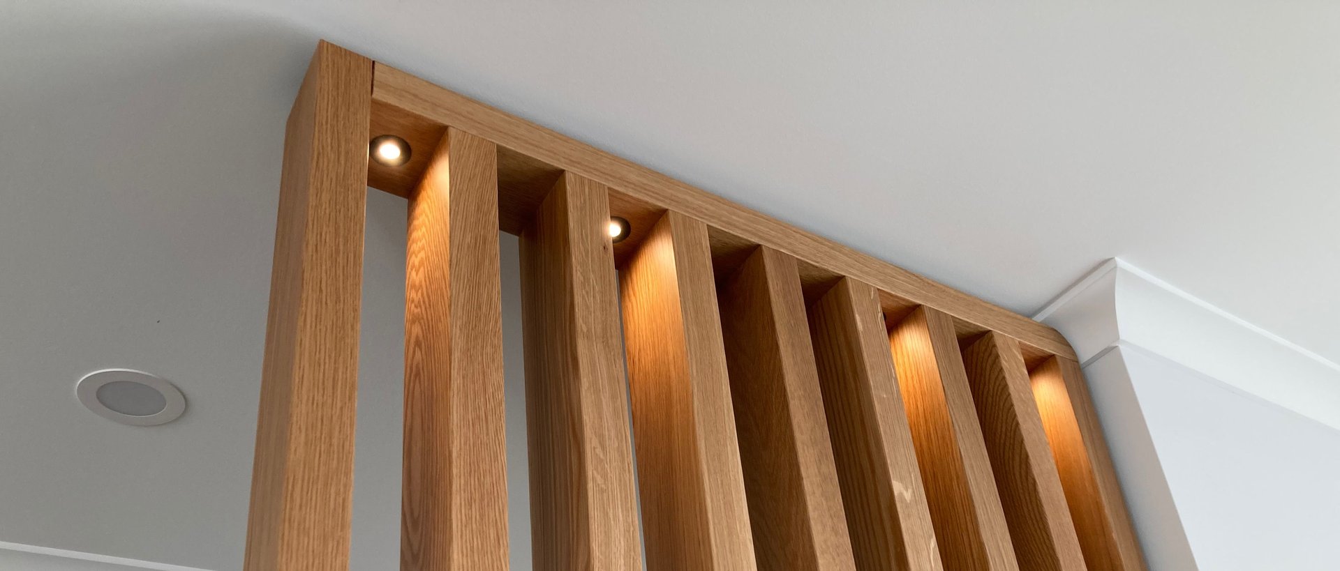 Feature Wall with LED lights by Scandic Ltd | ArchiPro NZ