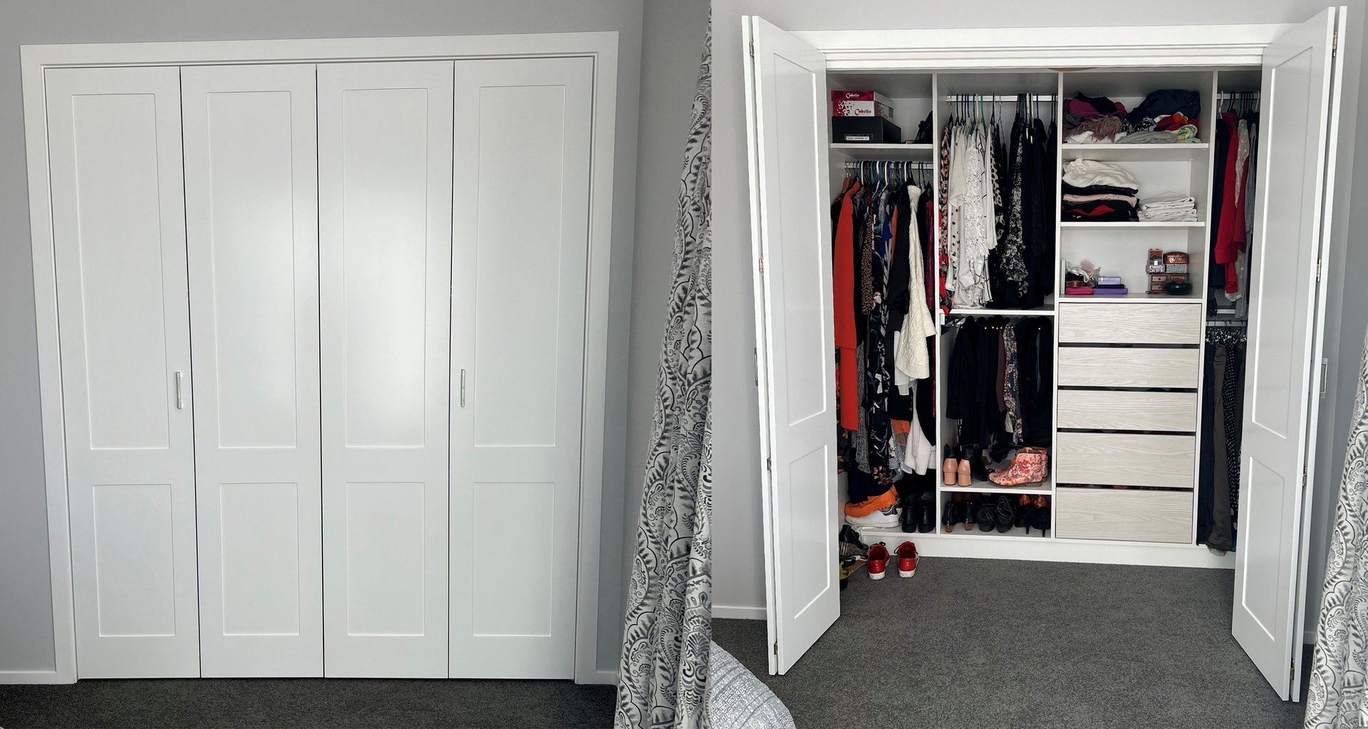 Bifold Doors by Stash Wardrobes & Storage | ArchiPro NZ