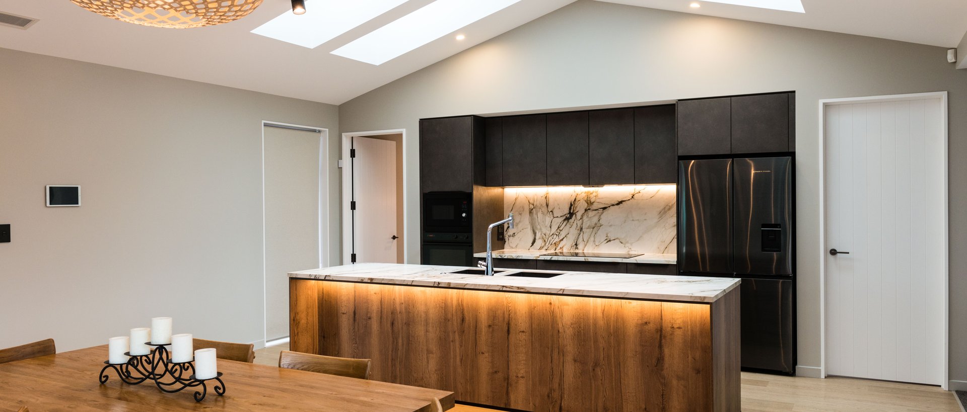 New Build Kitchen - Warm Timber Tones and Lux Finishes by Palazzo ...