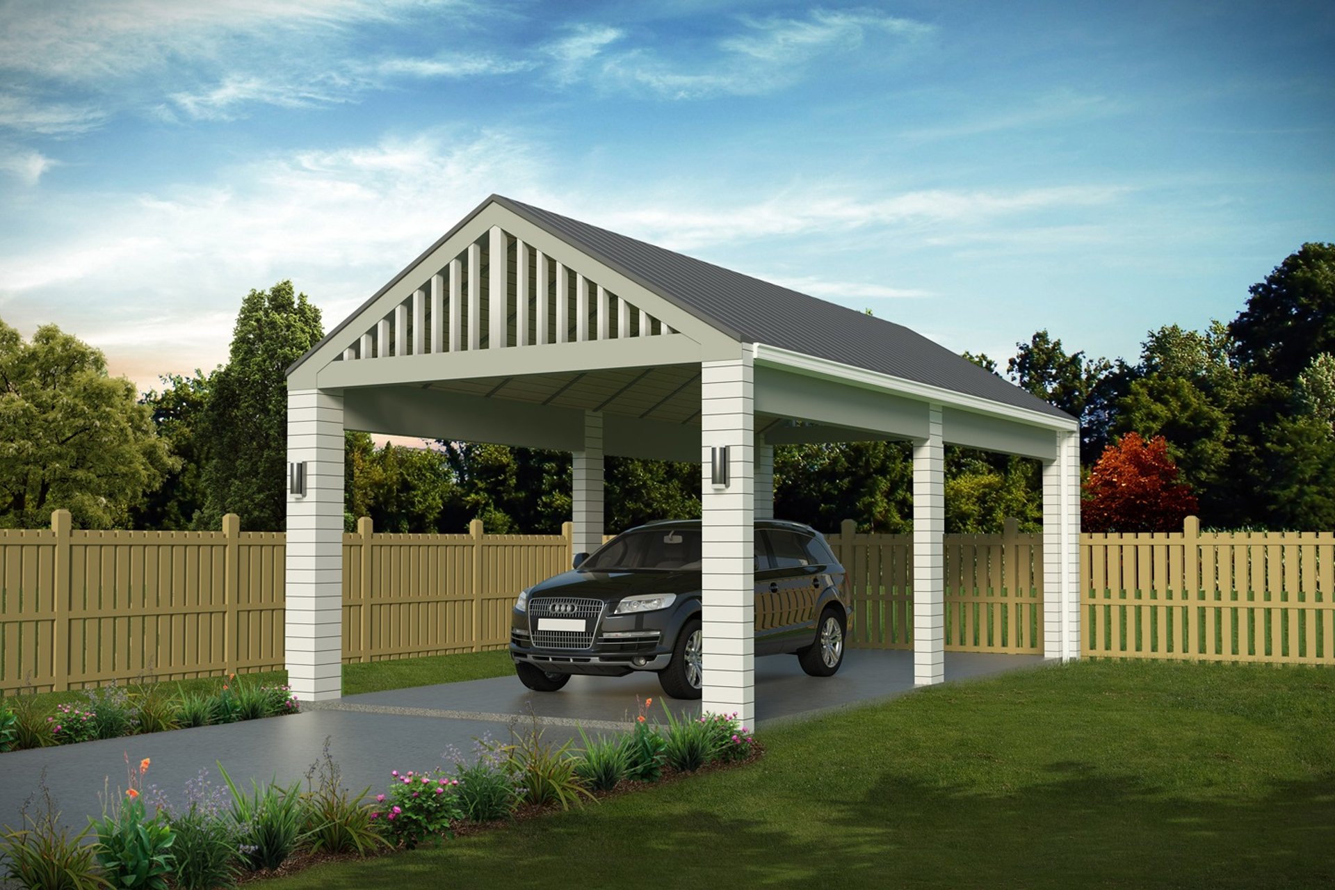 Single Carports by Hybrid Build | ArchiPro NZ